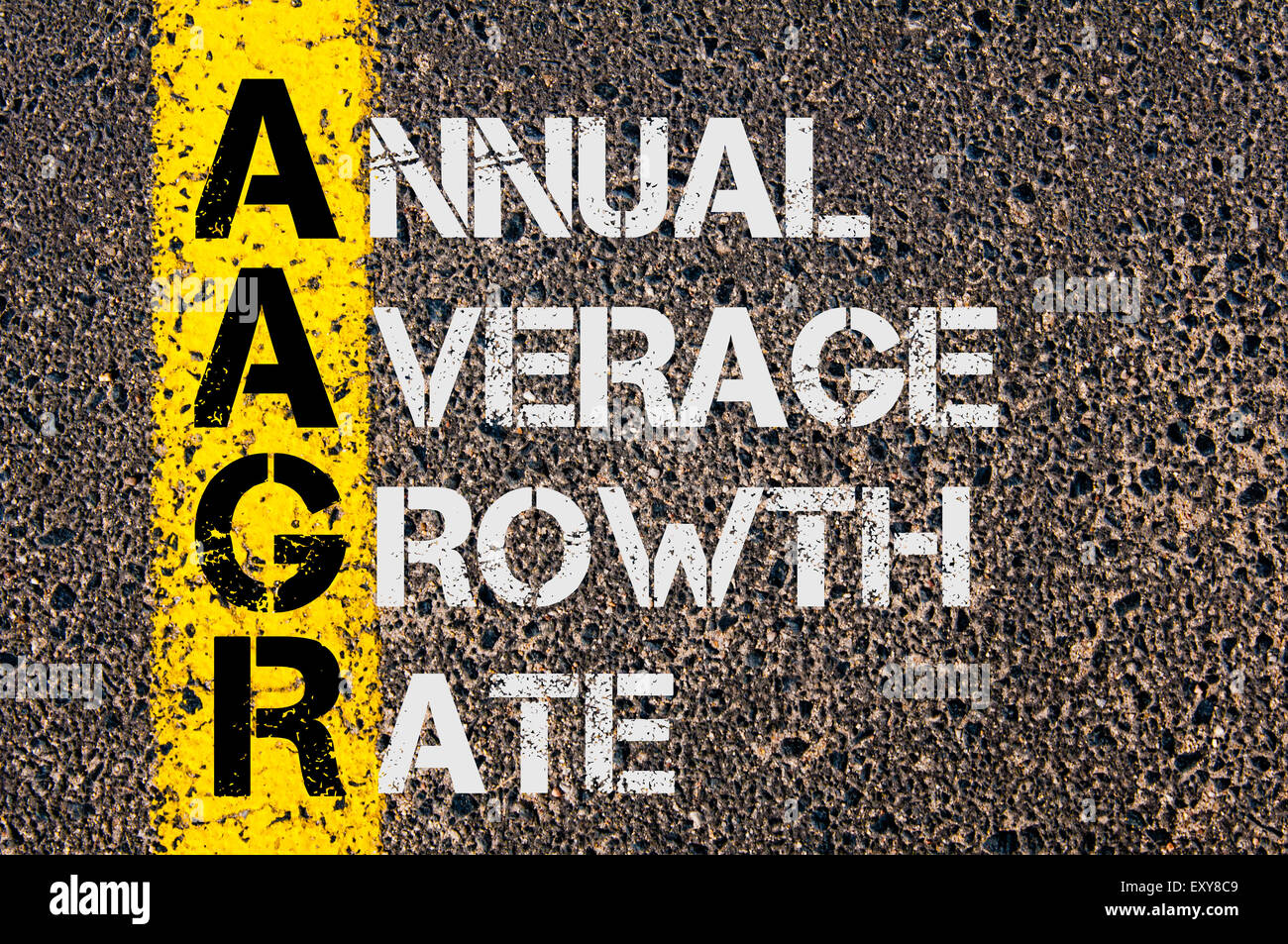 Concept image of Business Acronym AAGR as Annual Average Growth Rate ...