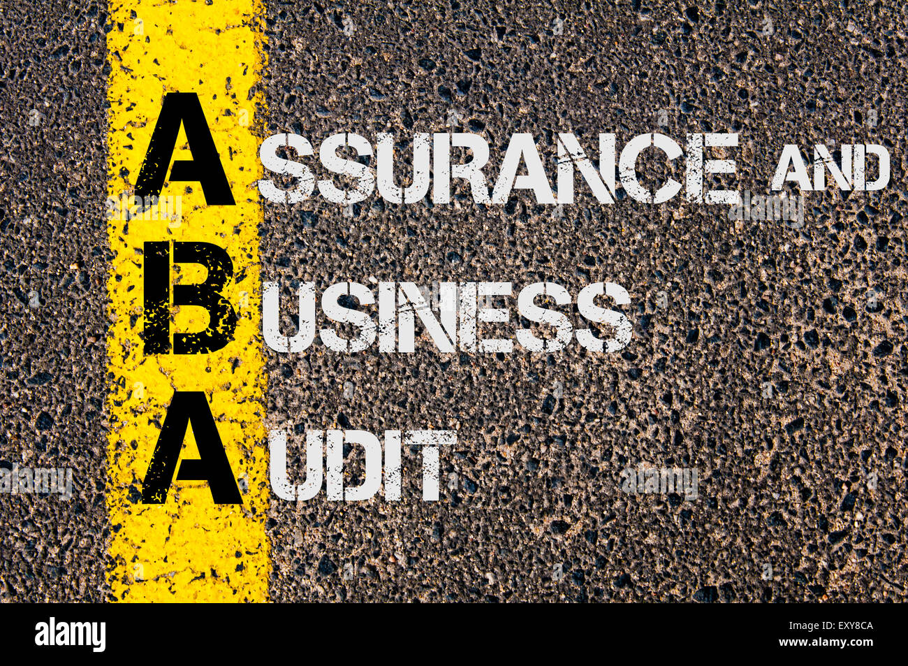 Concept image of Business Acronym ABA as Assurance and Business Audit ...
