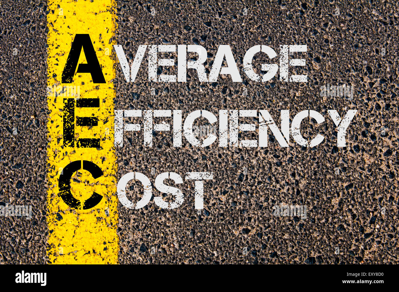 Concept image of Business Acronym AEC as Average Efficiency Cost ...