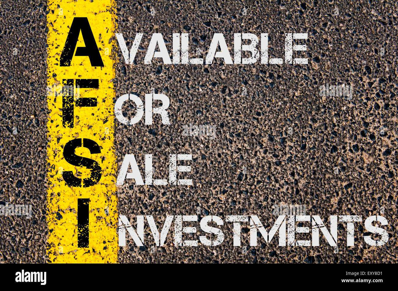 Concept image of Business Acronym AFSI as Available For Sale ...