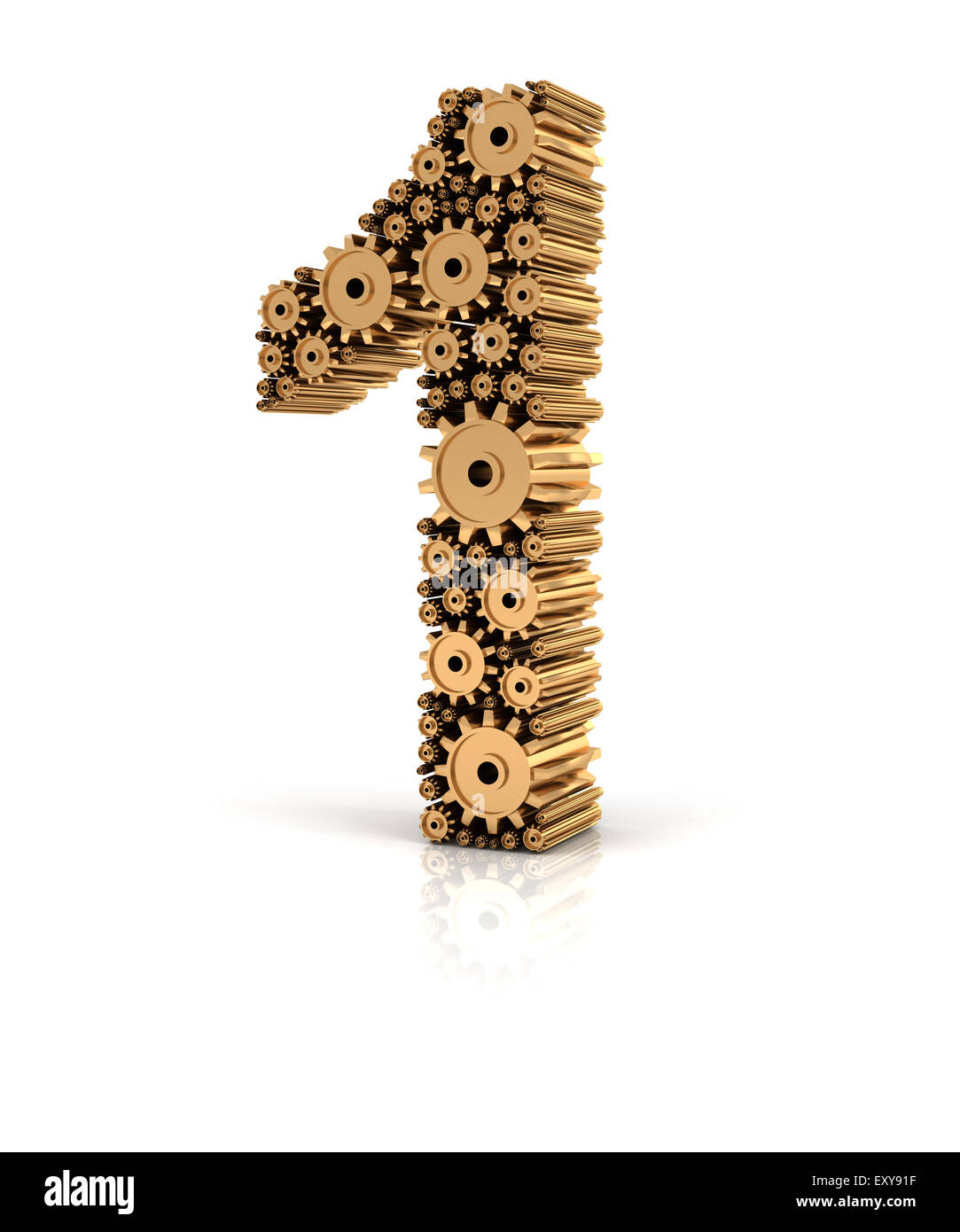 3d number 1 hi-res stock photography and images - Alamy