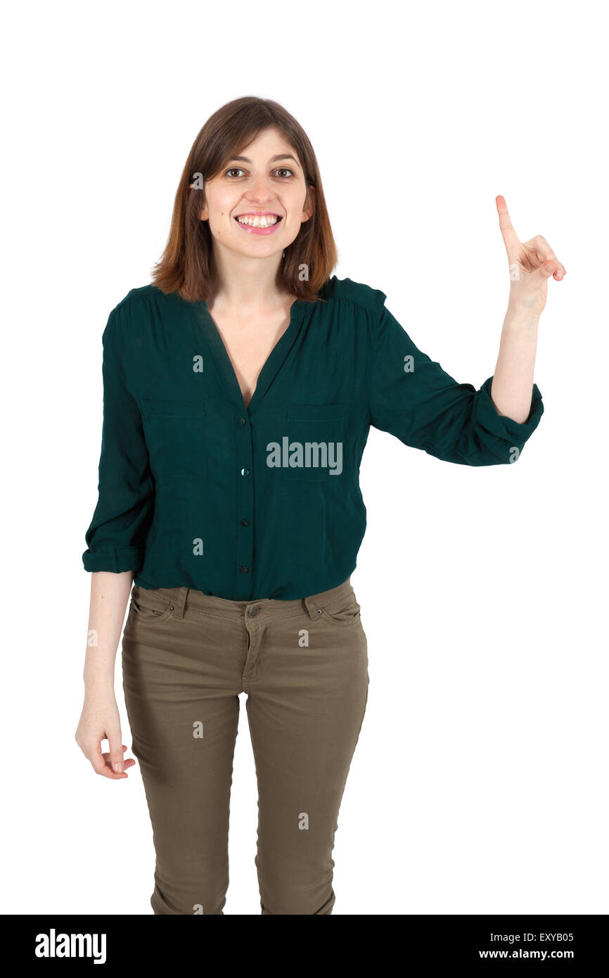 Beautiful woman doing different expressions in different sets of ...