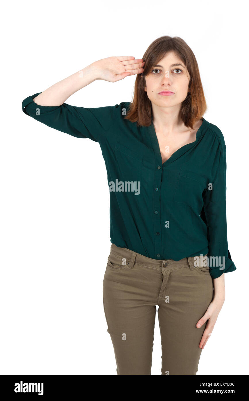 Beautiful woman doing different expressions in different sets of ...