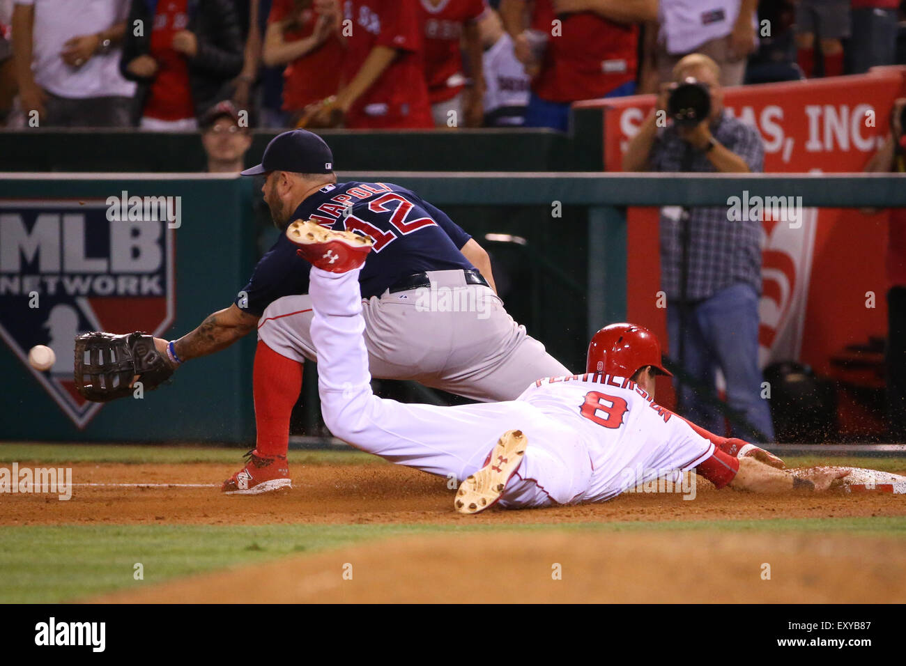 Los Angeles, California, USA. 17th July, 2015. Angels third baseman ...