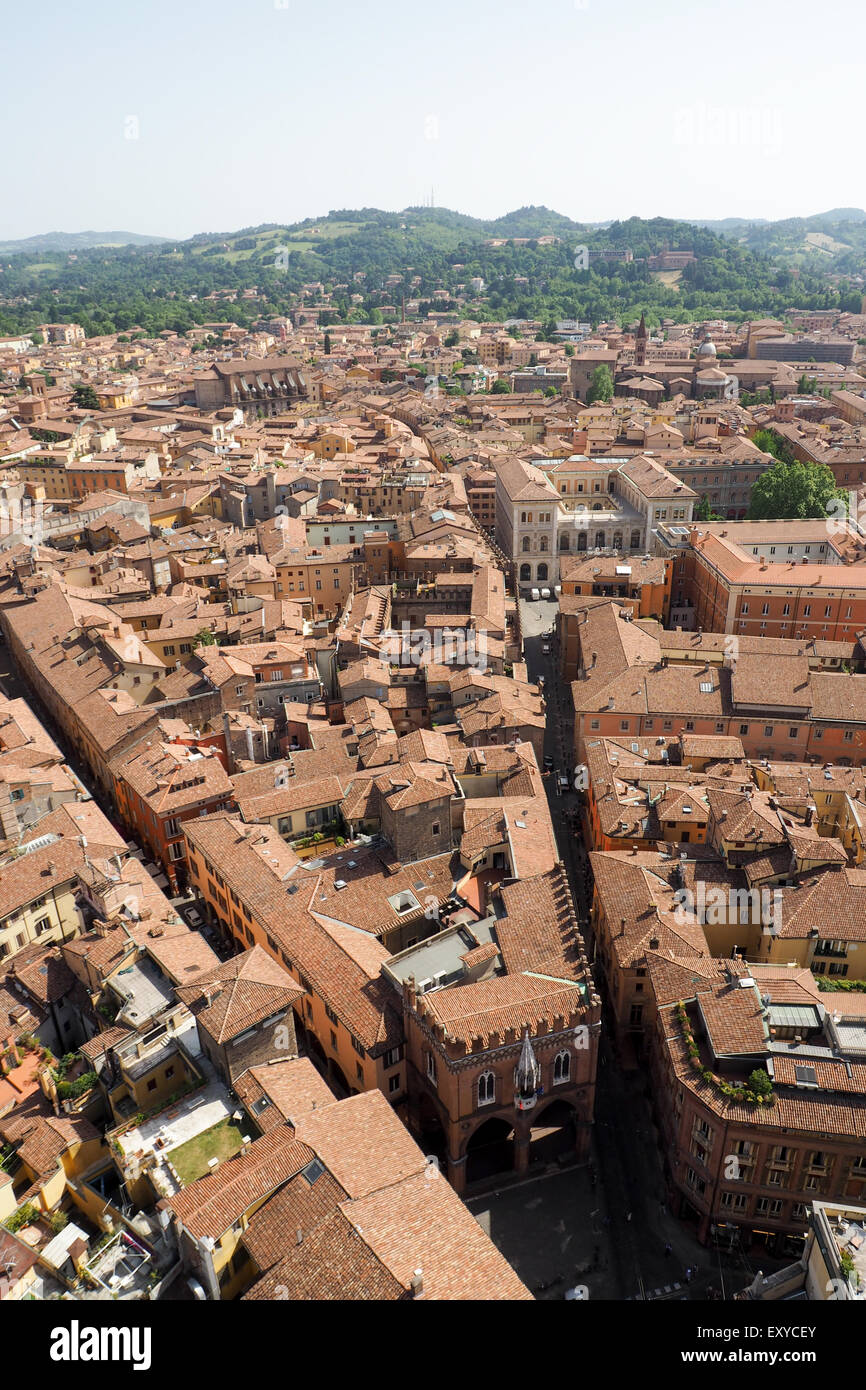 Aerial view of central Bologna Stock Photo - Alamy