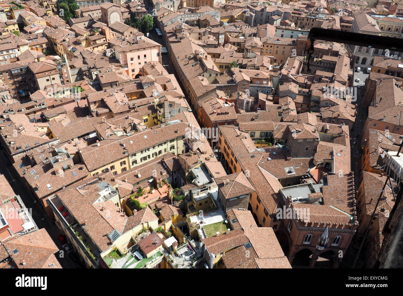 Aerial view of central Bologna Stock Photo - Alamy