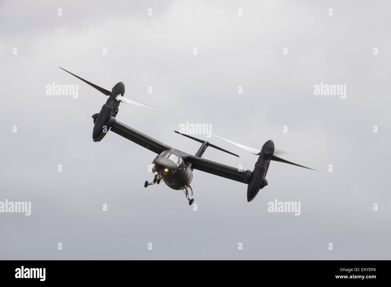 AgustaWestland AW609, tiltrotor aircraft displaying at the 2015 ...