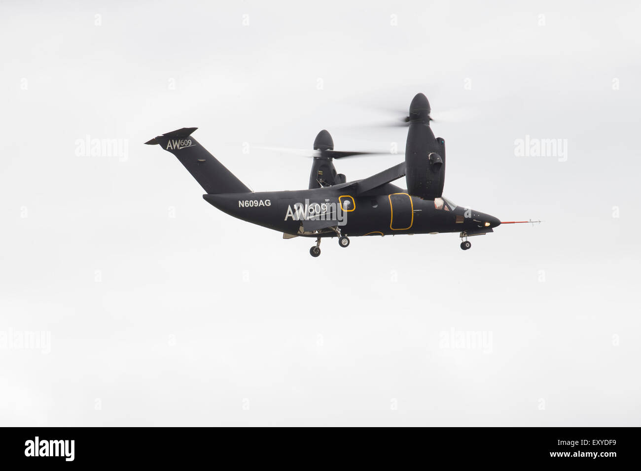 AgustaWestland AW609, tiltrotor aircraft displaying at the 2015 ...
