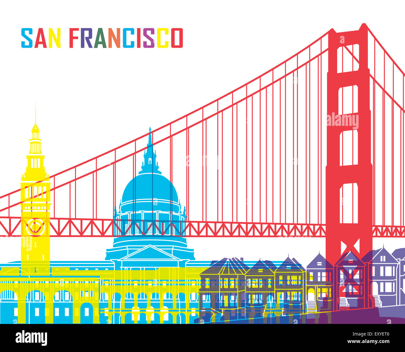 San Francisco Vector Stock Photos & San Francisco Vector Stock Images ...