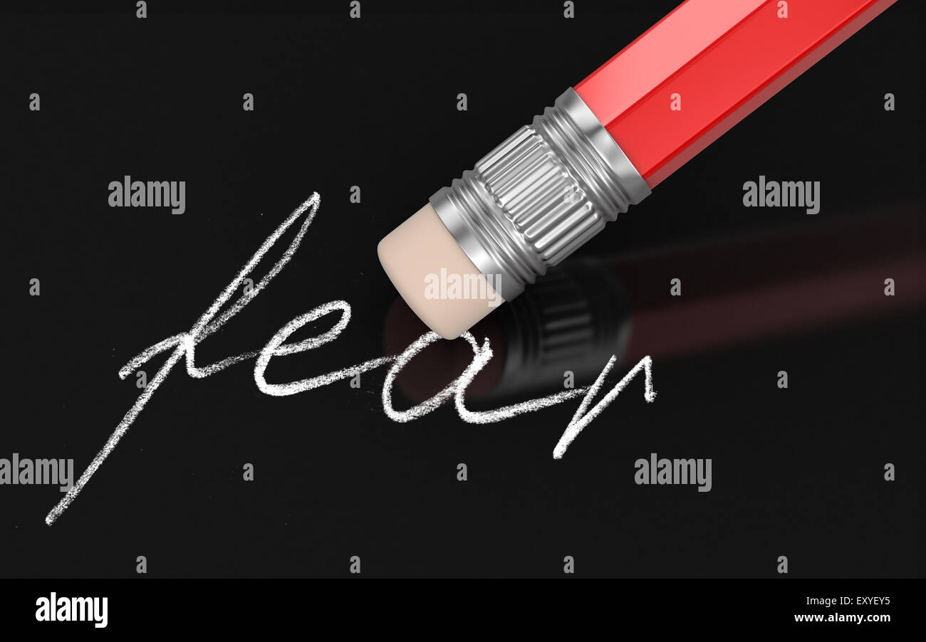 Erase Fear (clipping path included Stock Photo - Alamy