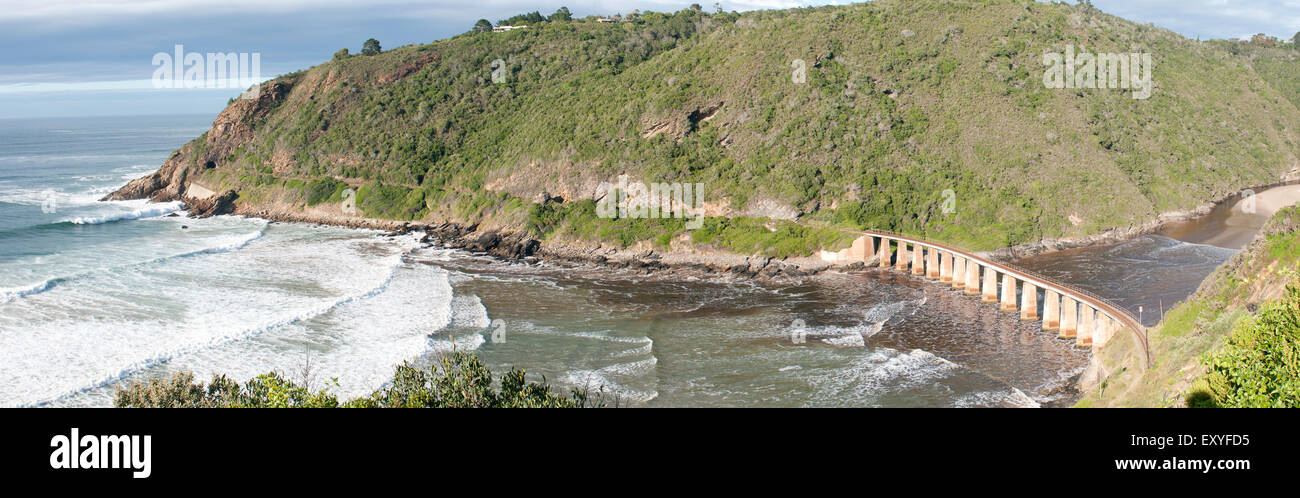 Historic railway bridge over the Kaaimans River between George and ...