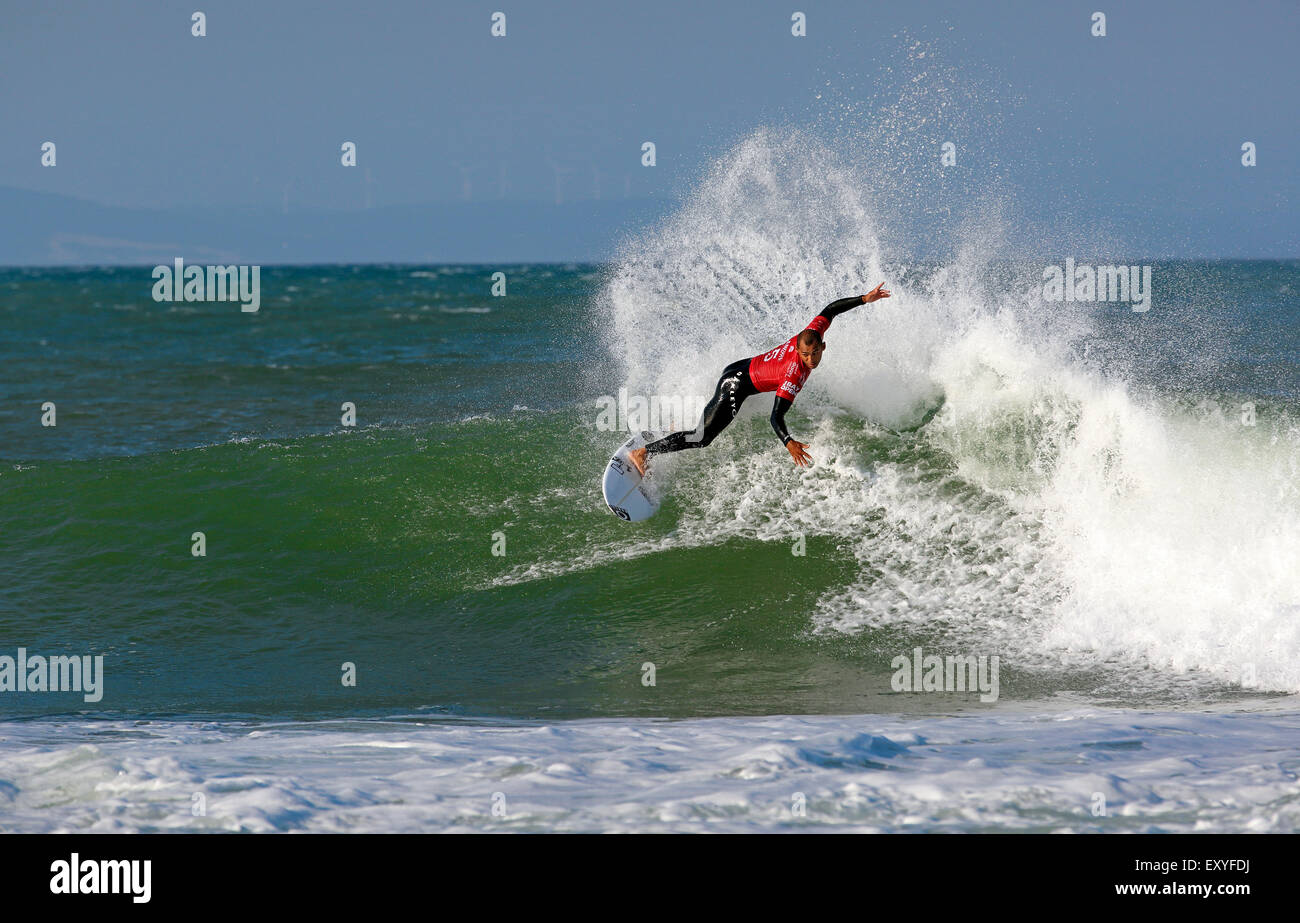 Brazilian professional surfer Jadson Andre in action at the 2015 J-Bay ...