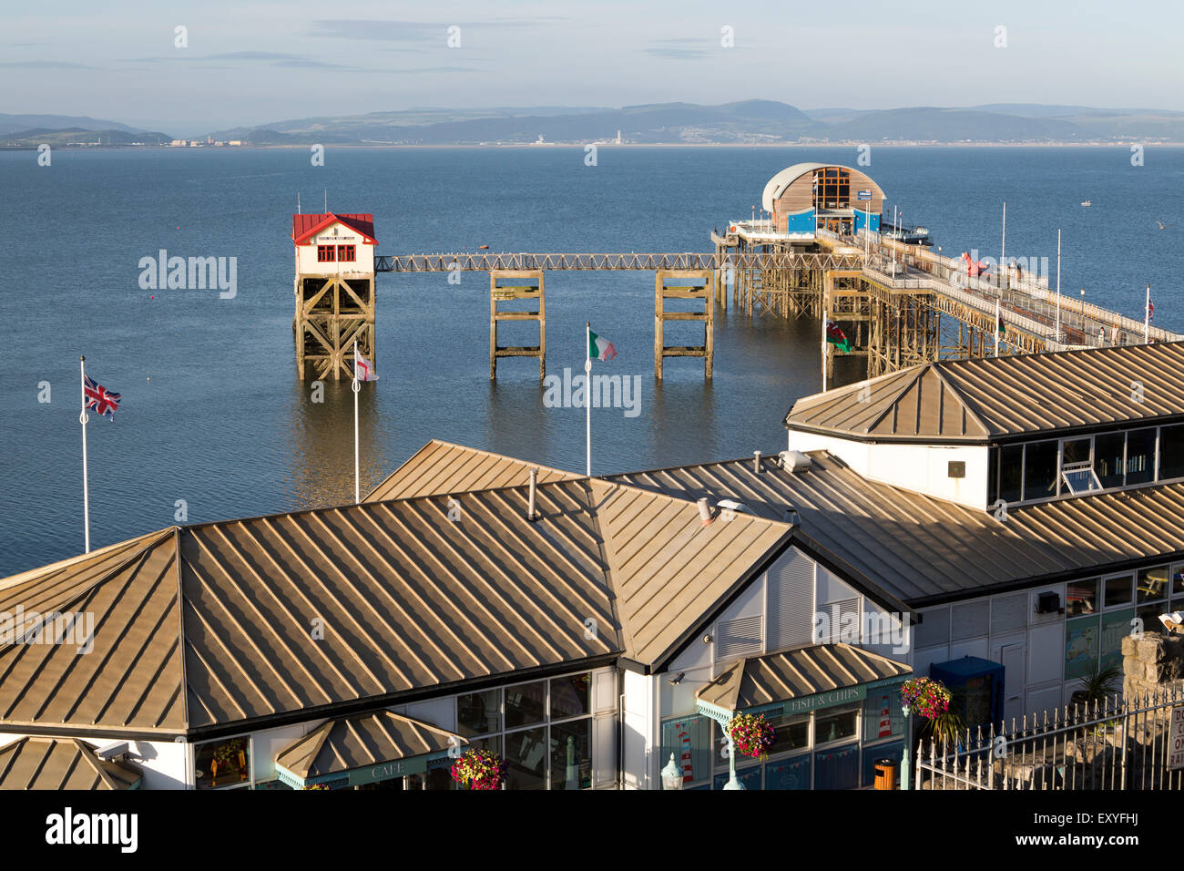 Pier and lifeboat station, Mumbles, Gower peninsula, near Swansea ...