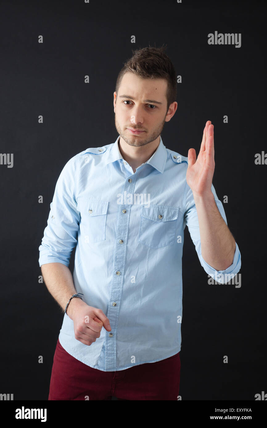 Handsome men doing different expressions in different sets of clothes ...