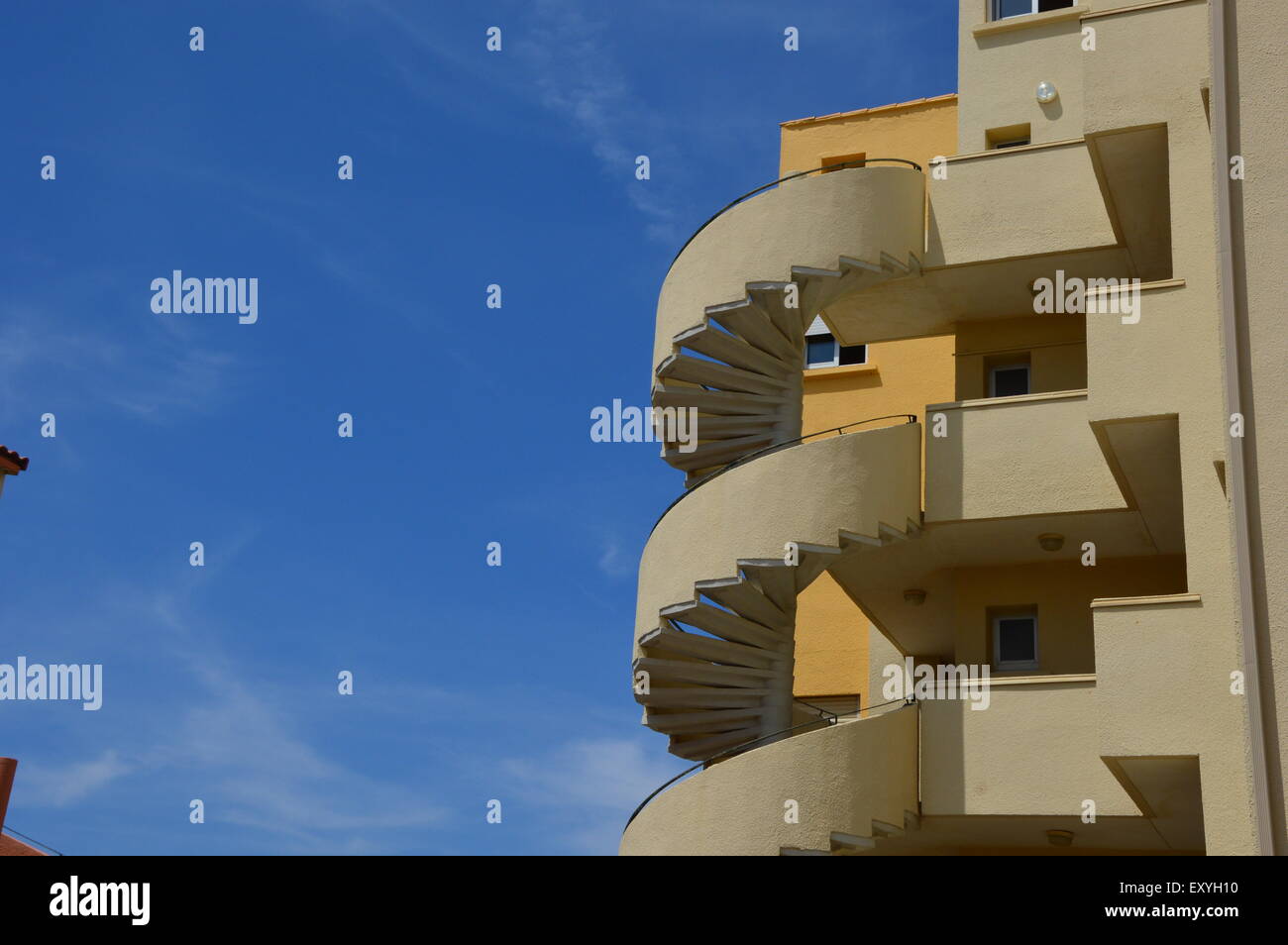 Spiral Staircase on a Building,Stairwell Stock Photo - Alamy