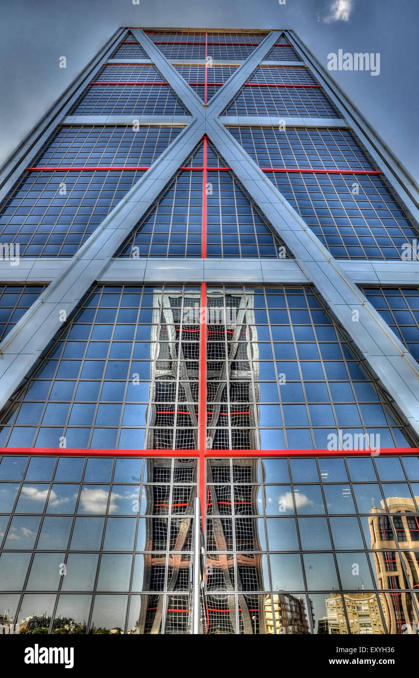 Twin towers reflecting in each other Stock Photo - Alamy