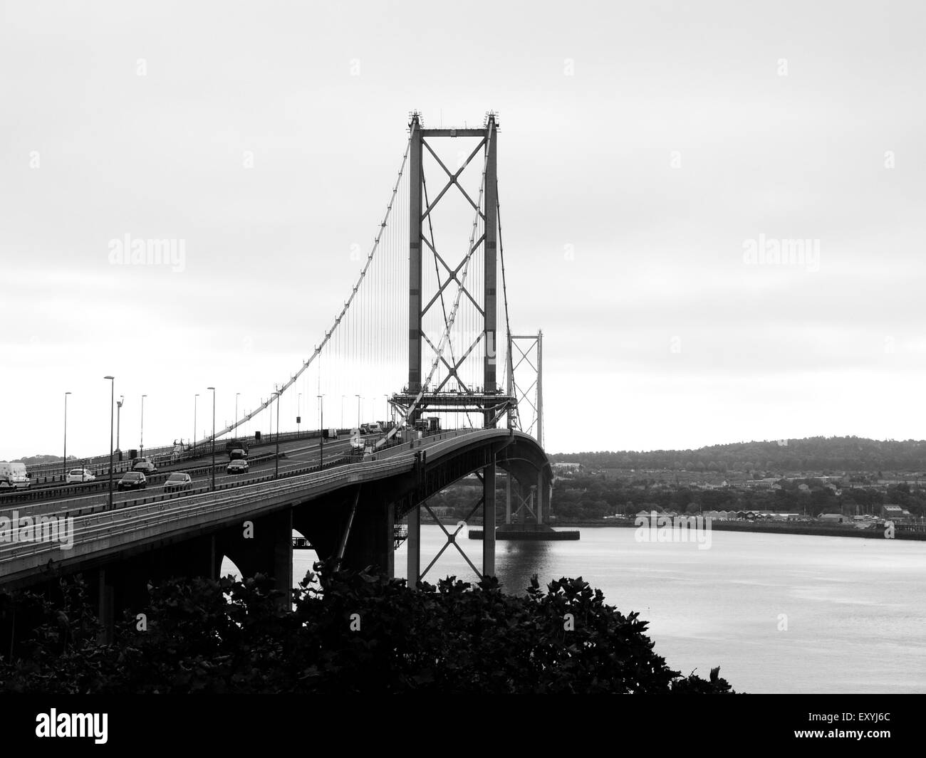 Very long bridge at Port Edgar, Scotland Stock Photo - Alamy