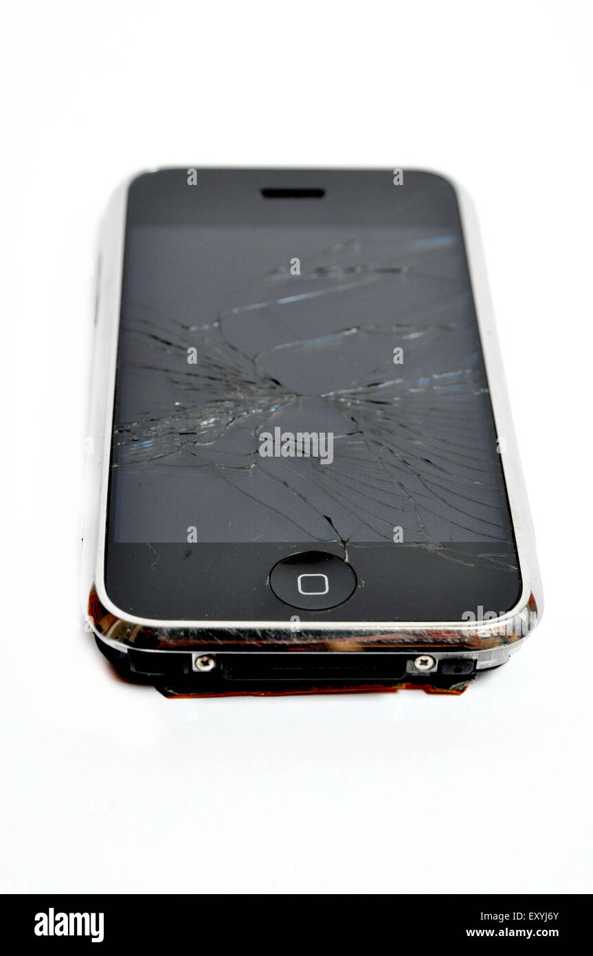 Mobile crash Cut Out Stock Images & Pictures - Alamy