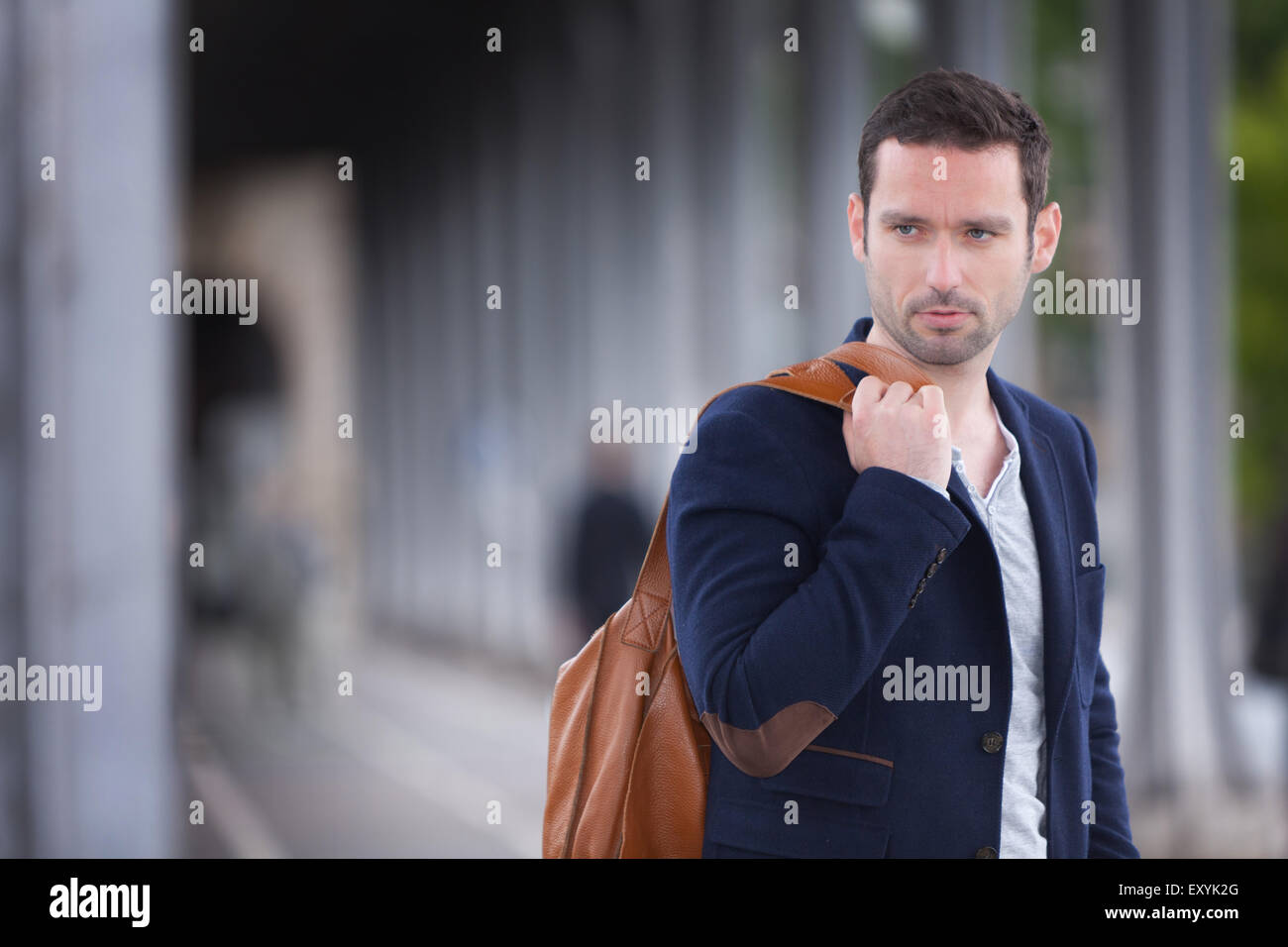 Portrait of a young attractive french man in Paris, France Stock Photo ...