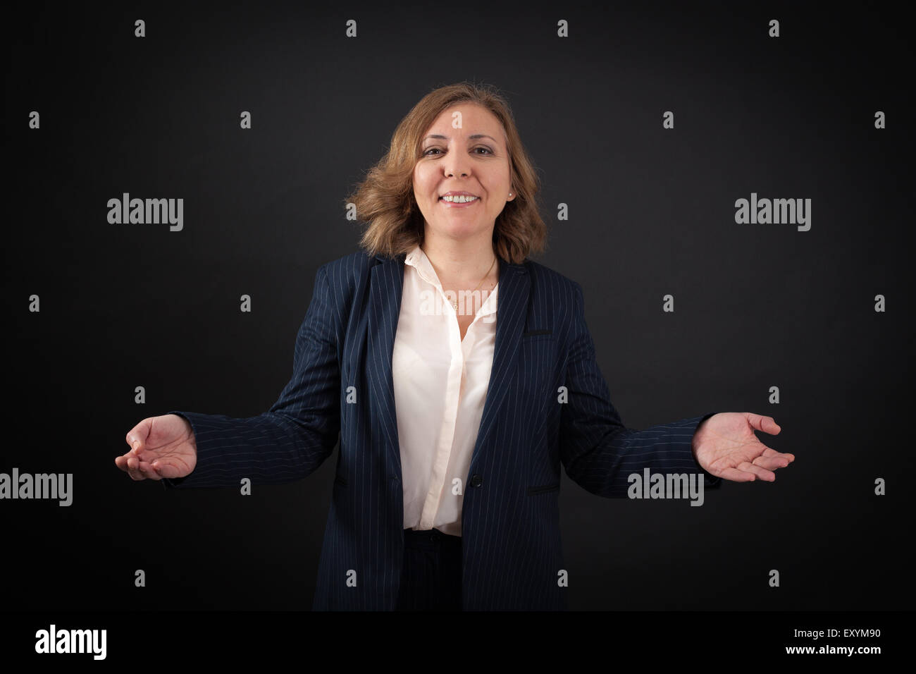 Beautiful woman doing different expressions in different sets of ...