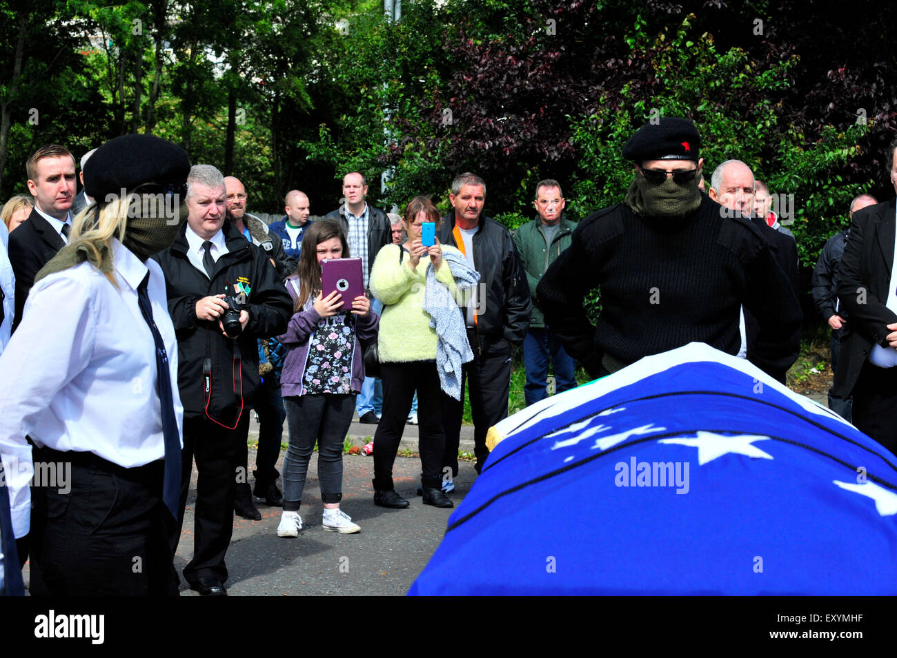 Londonderry, Northern Ireland, UK. 18 July, 2015. Funeral of prominent ...