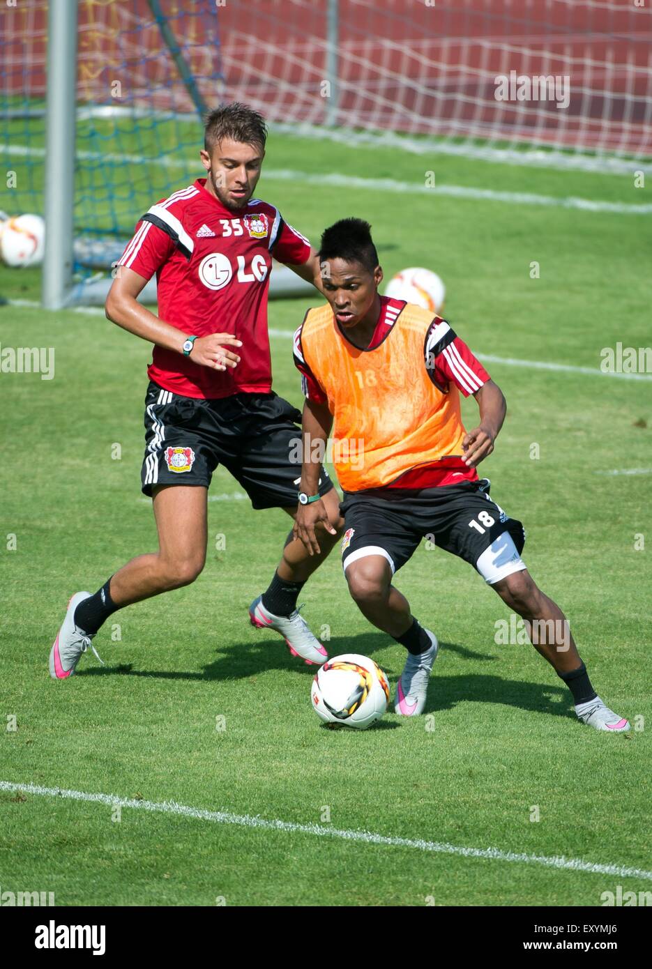 Zell am See, Austria. 17th July, 2015. Leverkusen's Vladlen Yurchenko ...