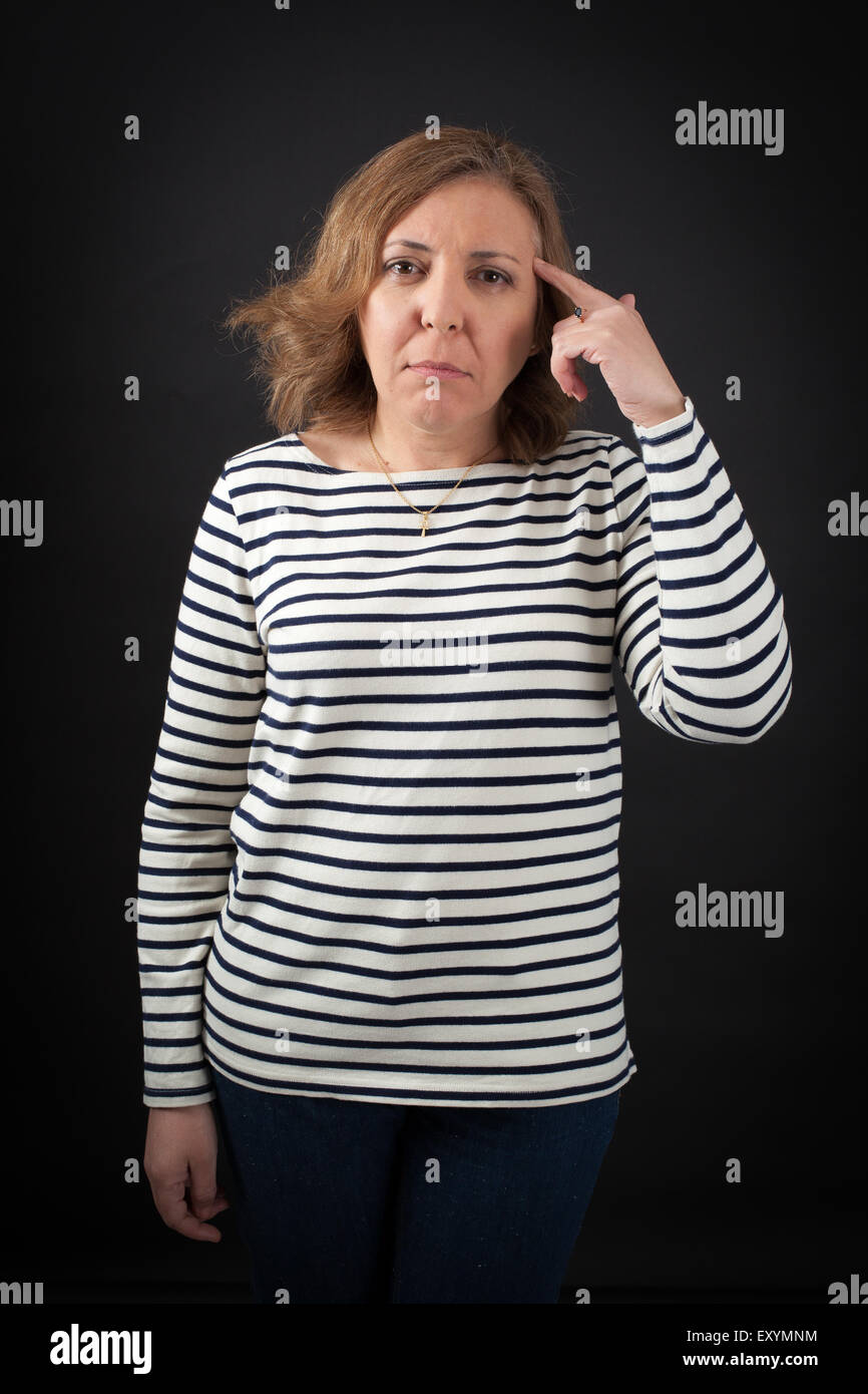 Beautiful woman doing different expressions in different sets of ...