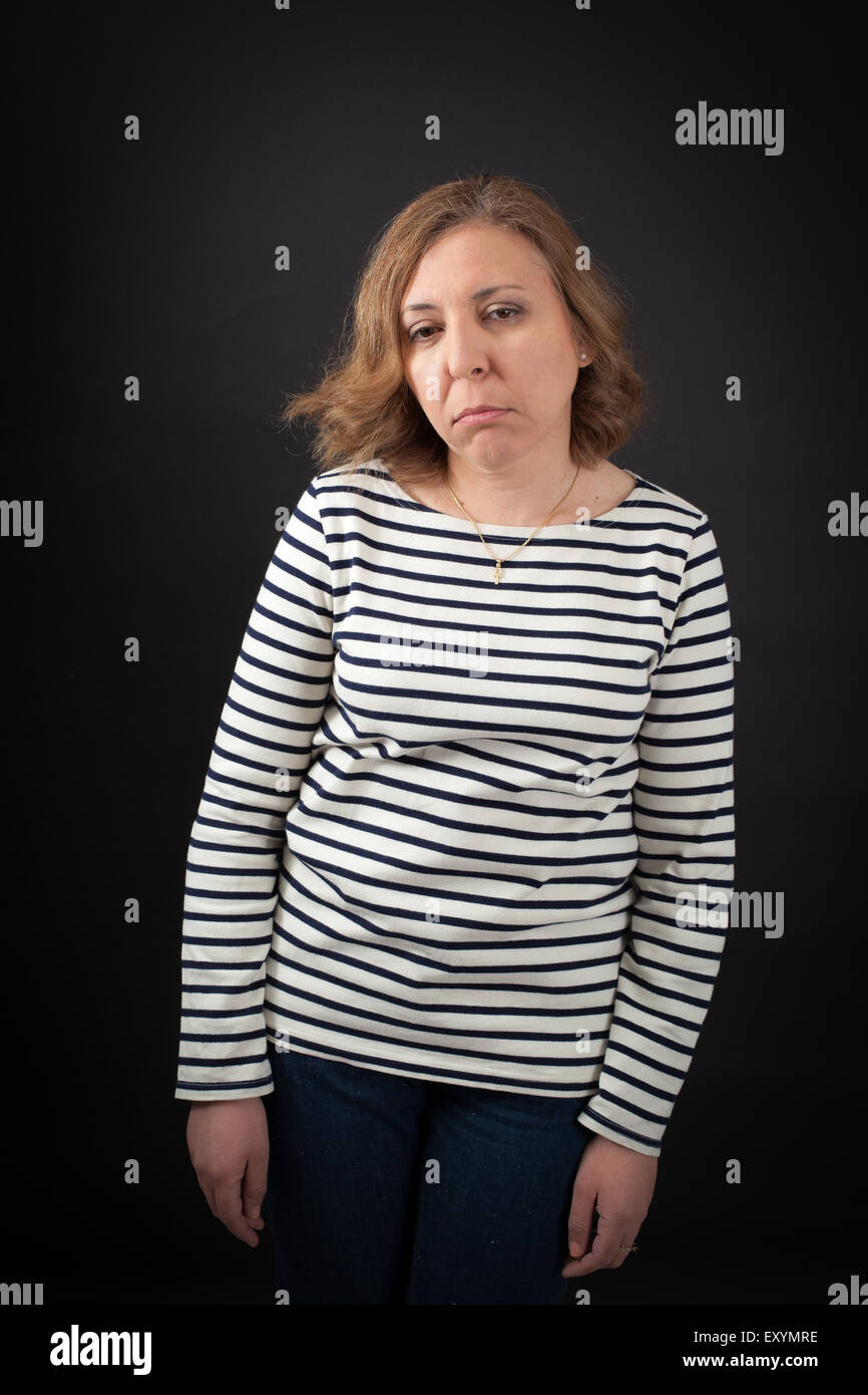 Beautiful woman doing different expressions in different sets of ...