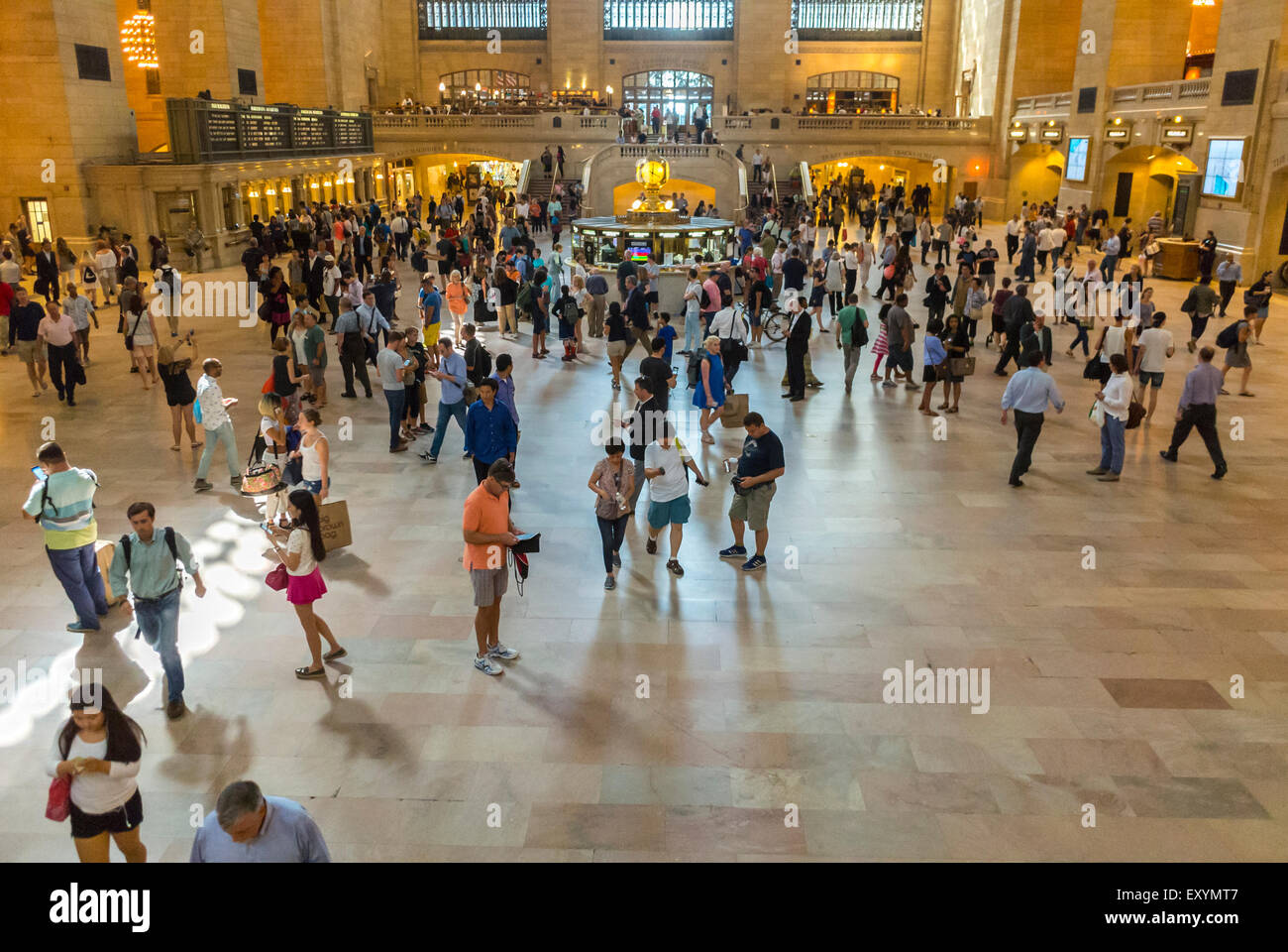 New York City, NY, USA, Aerial View, High Angle, Large Crowd Scene from ...