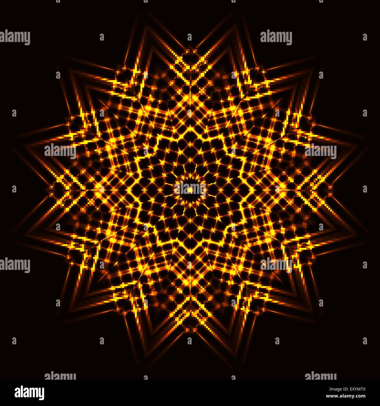 Abstract fiery space background Stock Vector Images - Alamy