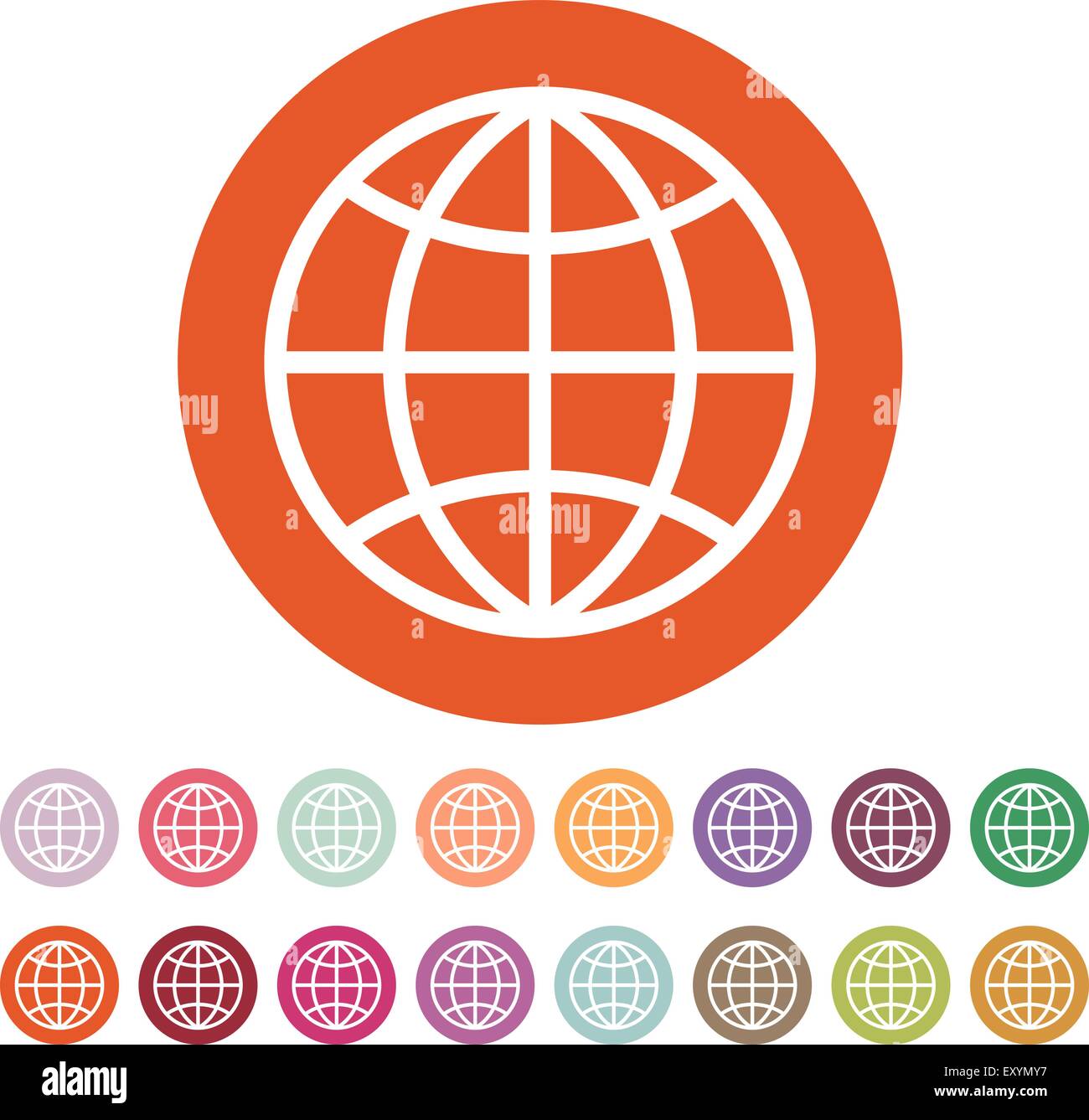 The globe icon. Globe symbol Stock Vector Image & Art - Alamy
