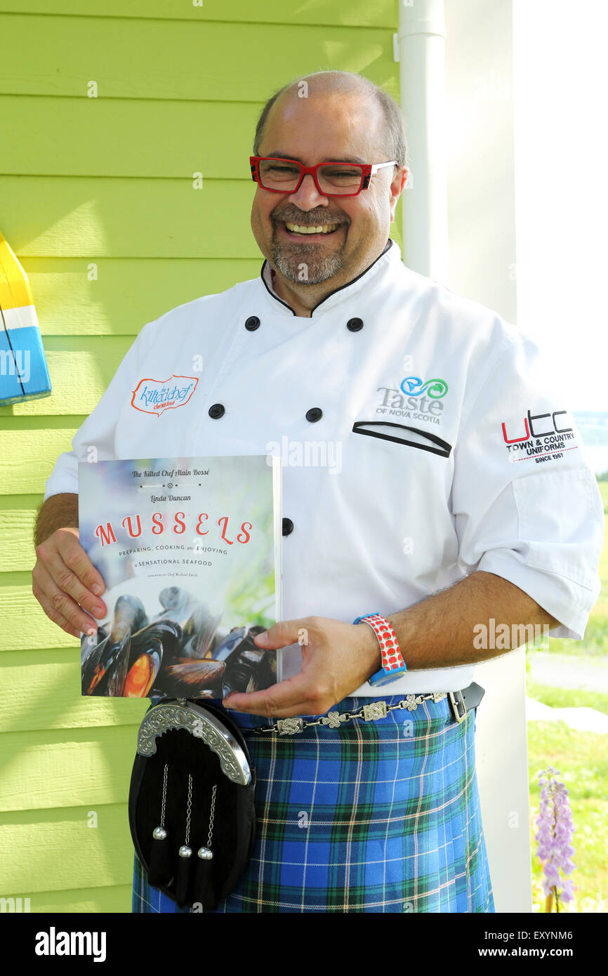 Celebrity chef Alain Bosse at his home in Pictou, Nova Scotia, Canada ...