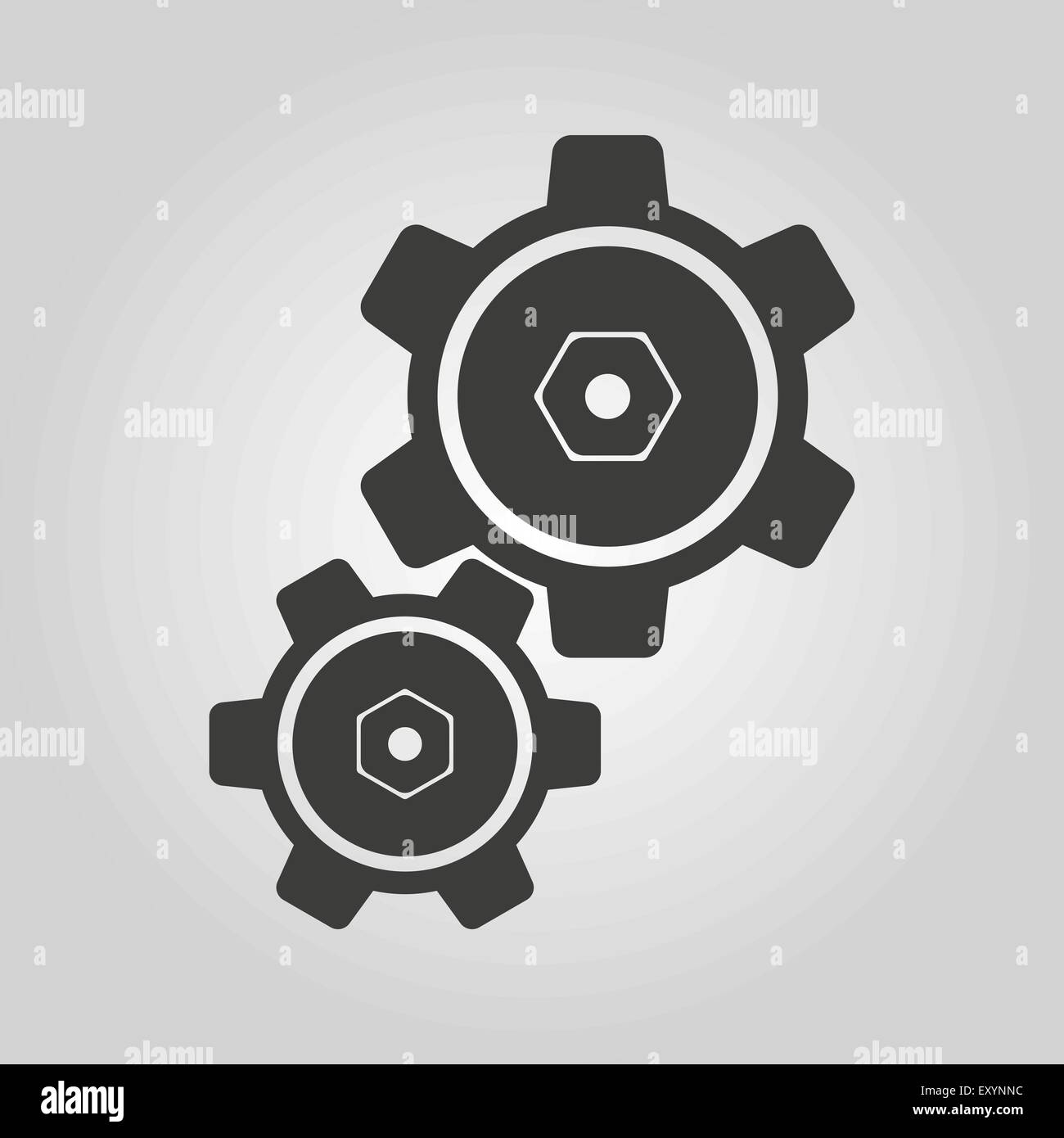 The settings icon. Gears symbol Stock Vector Image & Art - Alamy