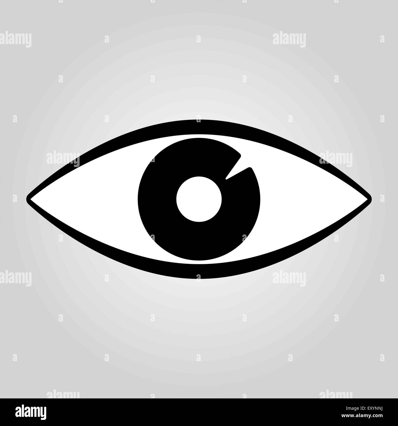 The eye icon. Eye symbol. Flat Vector Stock Vector Image & Art - Alamy