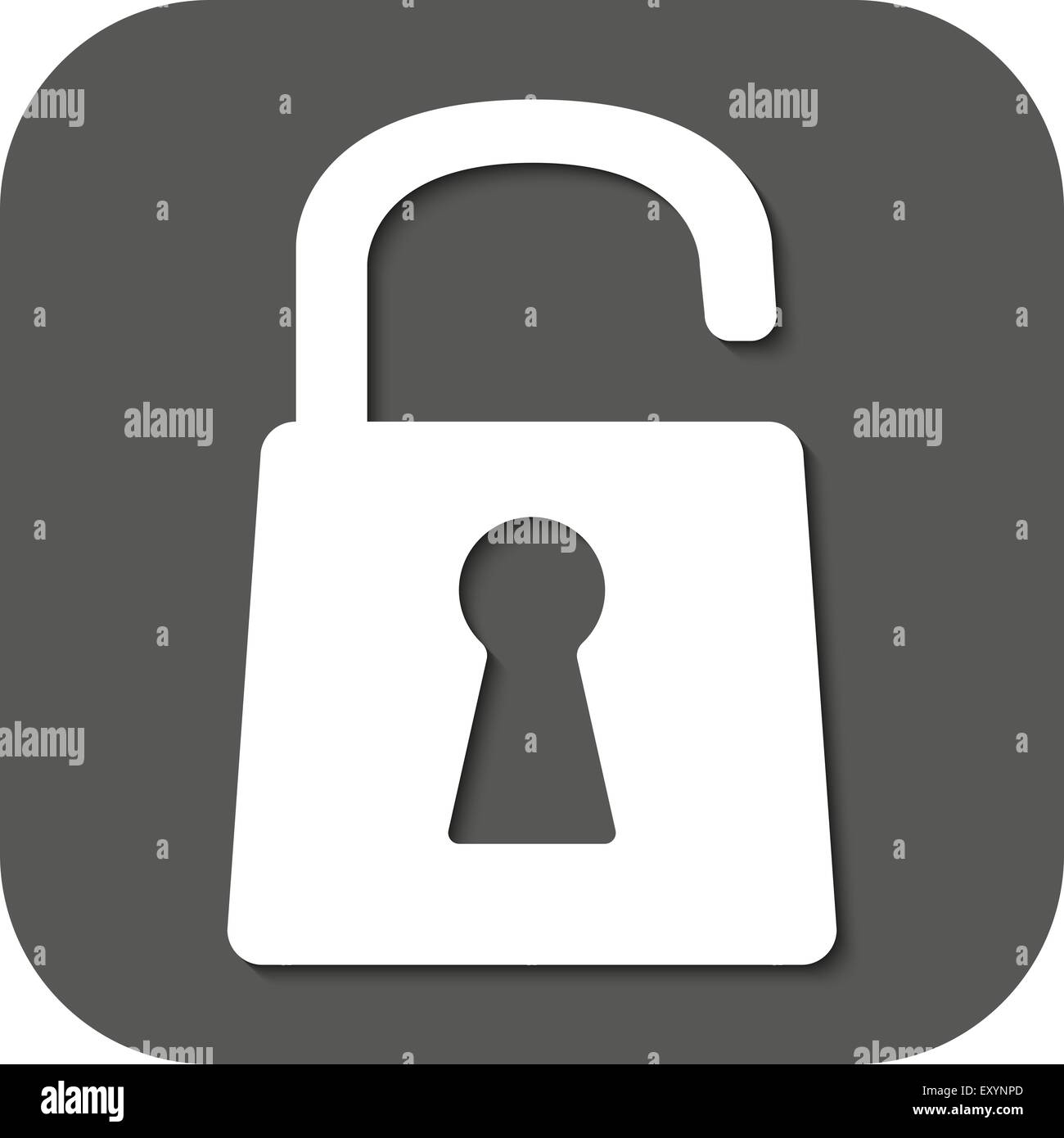The open lock icon. Lock symbol. Flat Stock Vector Image & Art - Alamy
