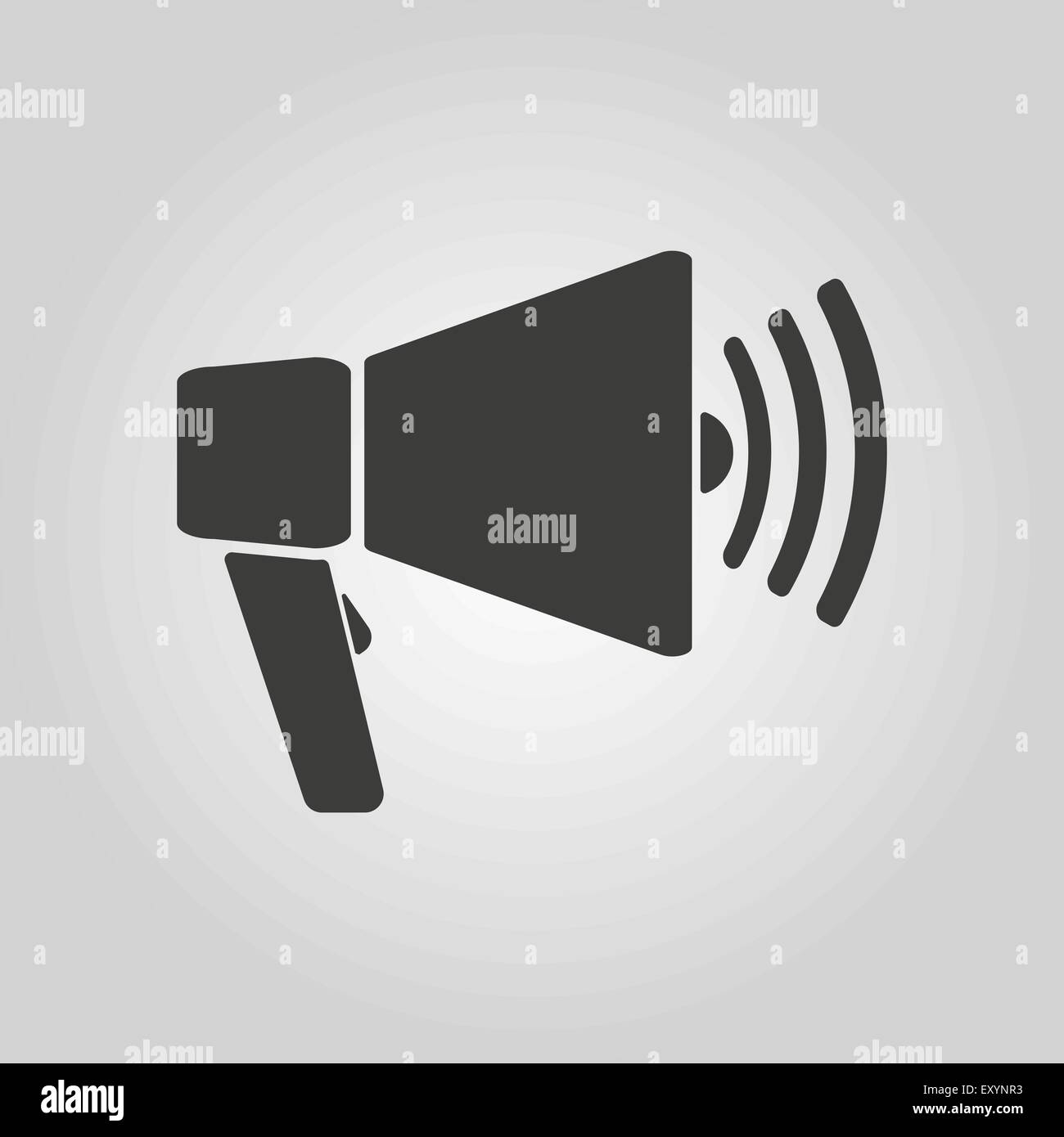 The megaphone icon. Bullhorn symbol. Flat Stock Vector Image & Art - Alamy
