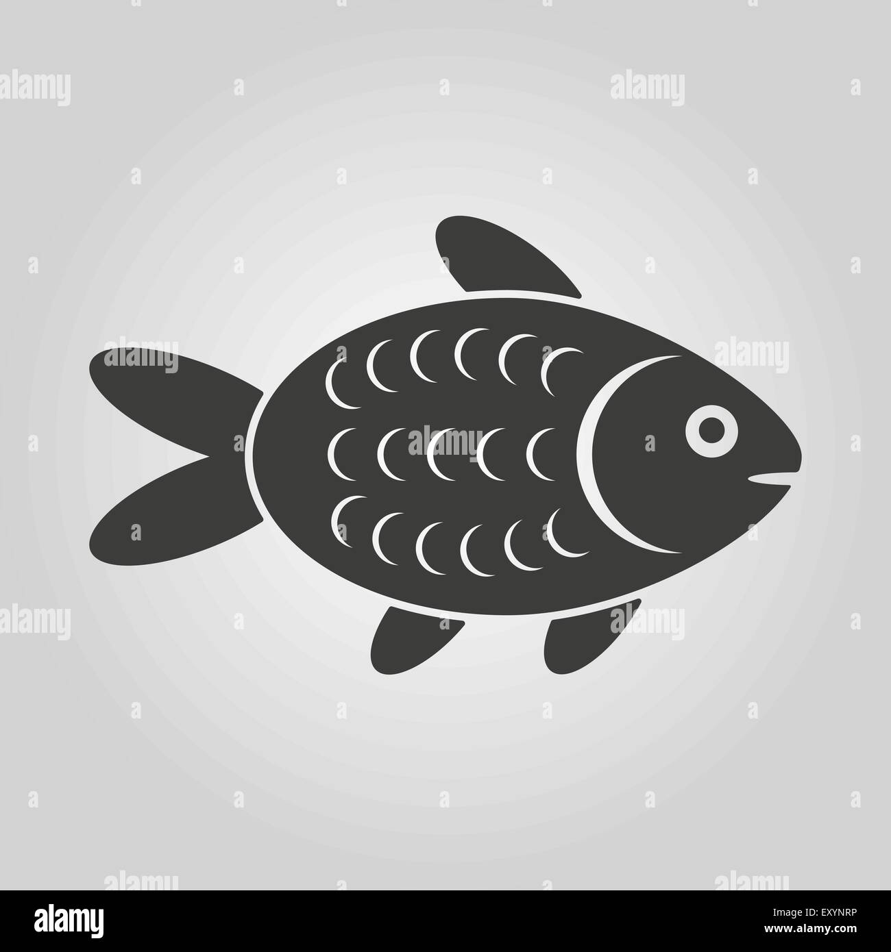 The fish icon. Fish symbol. Flat Stock Vector Image & Art - Alamy