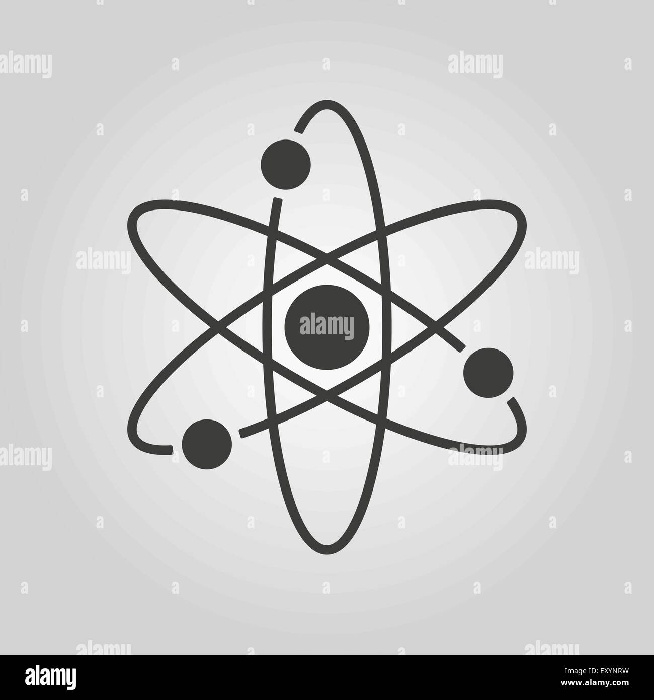 The atom icon. Atom symbol. Flat Stock Vector Image & Art - Alamy