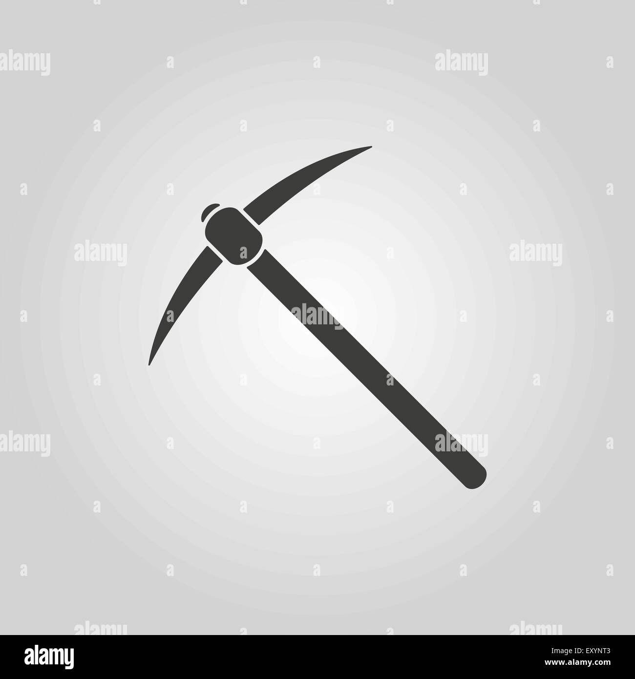 The pick icon. Pickax symbol. Flat Stock Vector Image & Art - Alamy