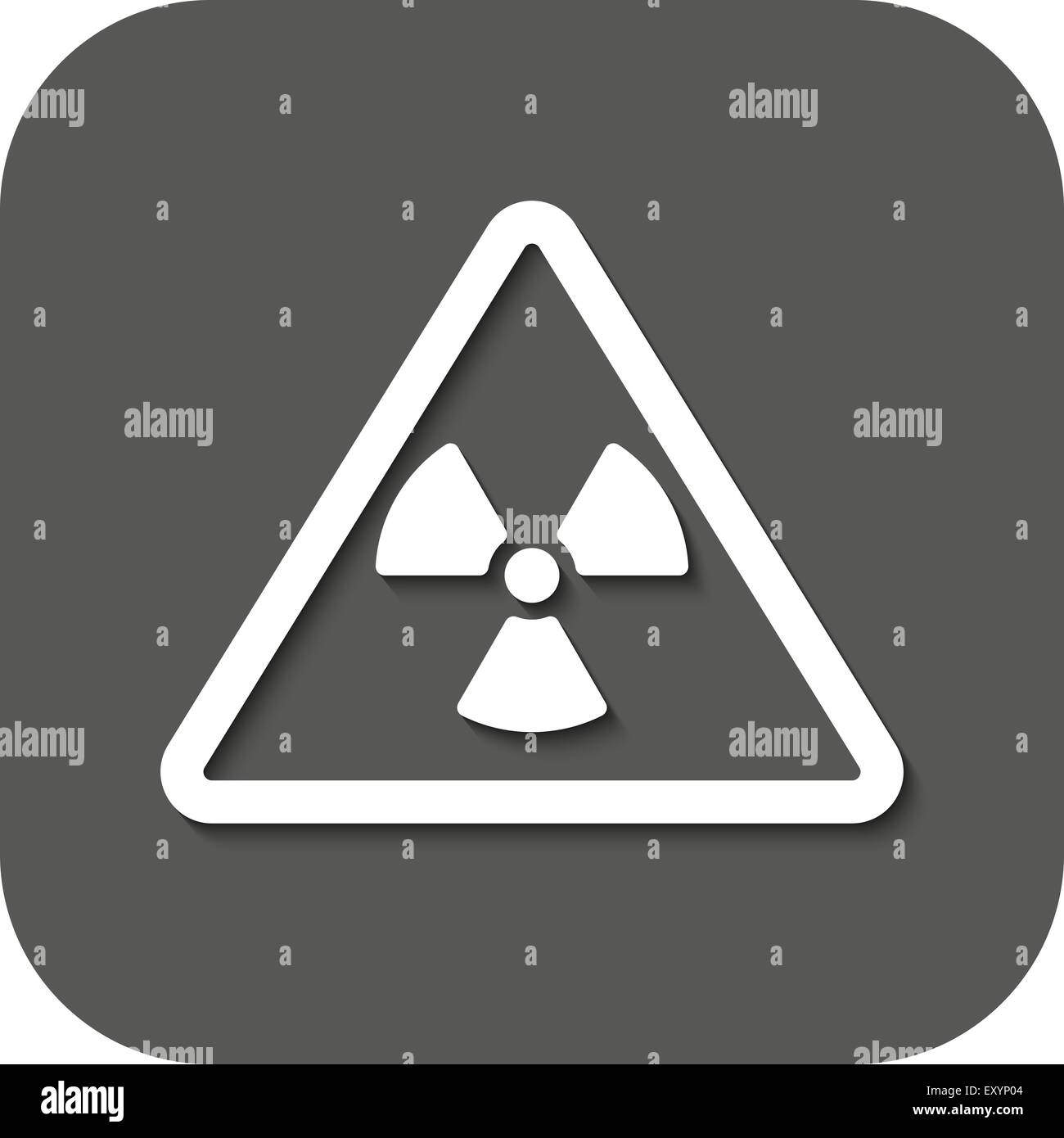 The radiation icon. Radiation symbol. Flat Stock Vector Image & Art - Alamy
