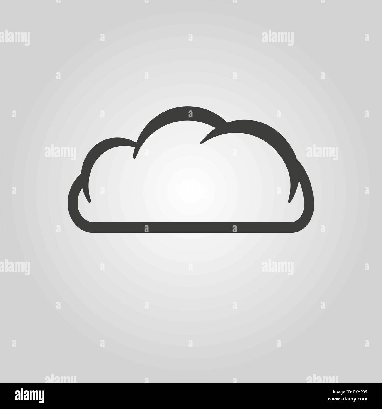 The cloud icon. Cloud symbol. Flat Stock Vector Image & Art - Alamy