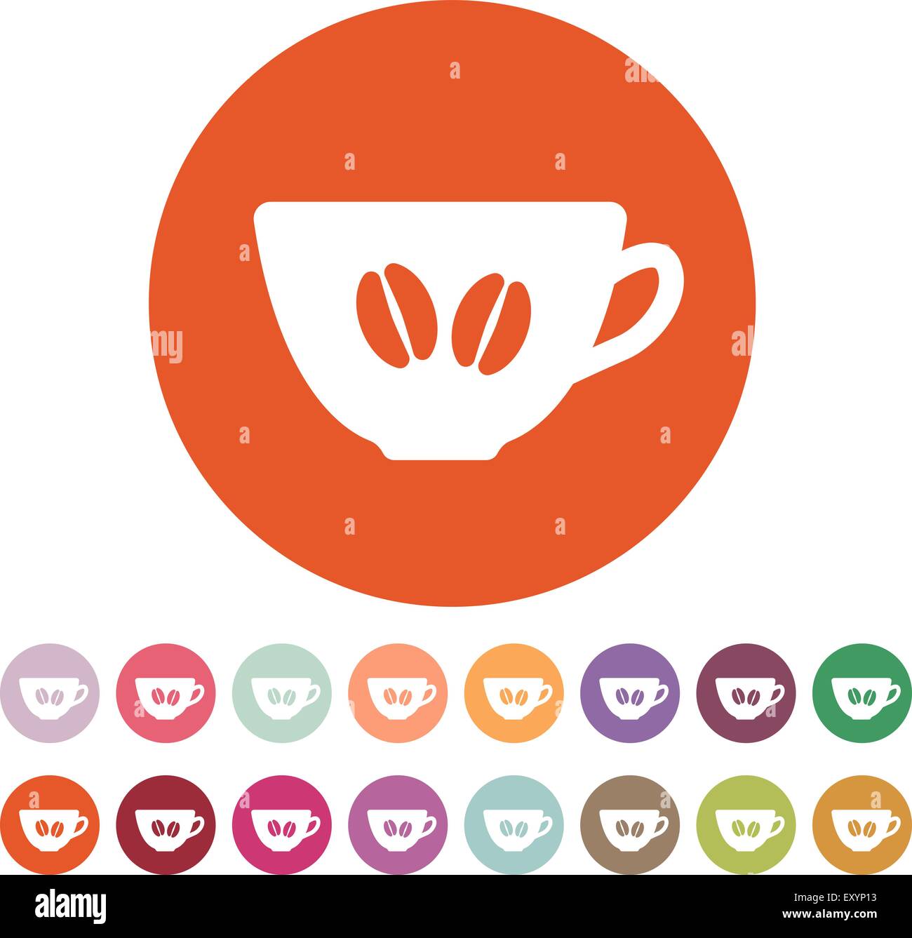 The coffee and cup icon. Coffee And Cup symbol Stock Vector Image & Art ...