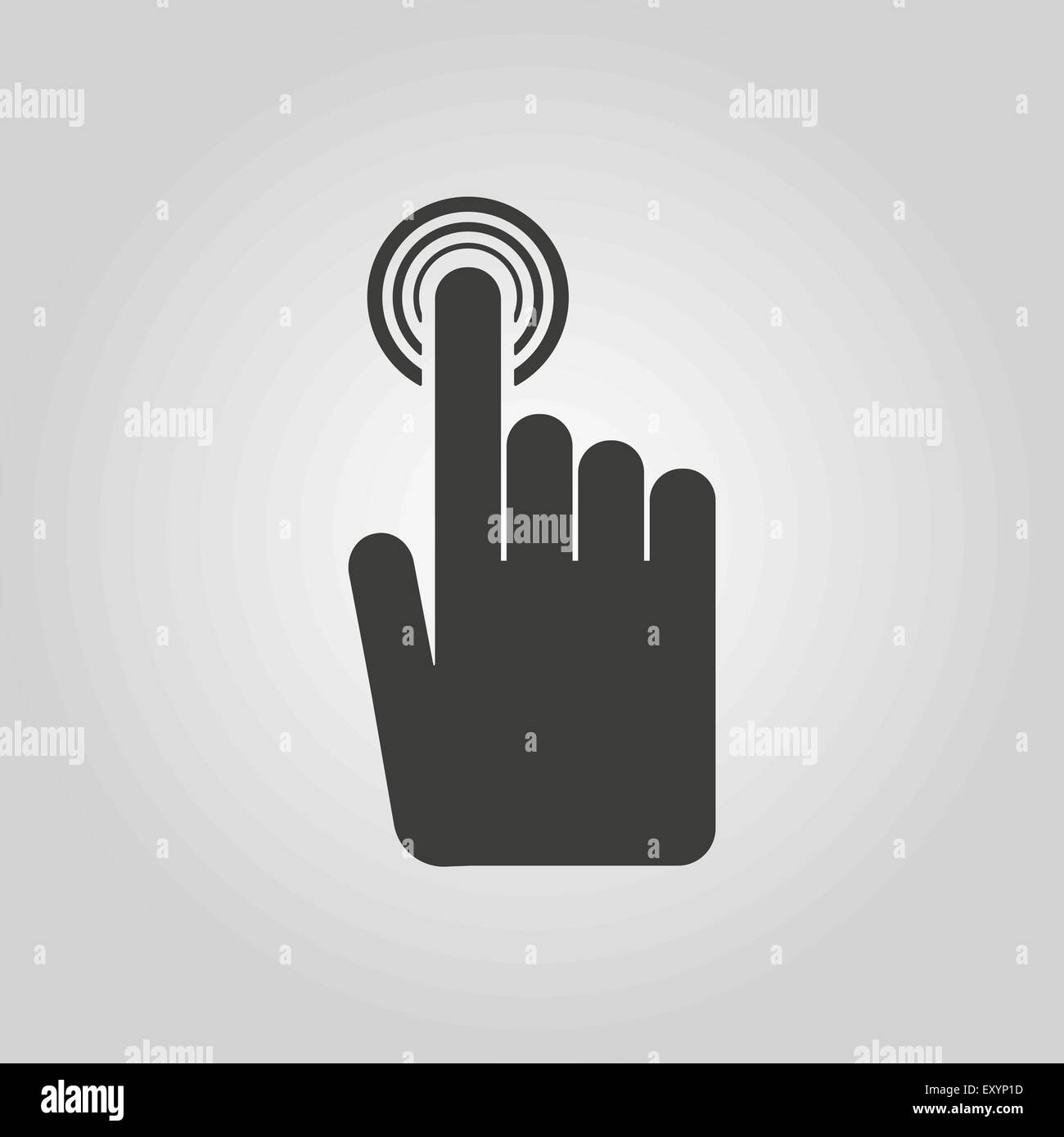 The hand click icon. Cursor symbol. Flat Stock Vector Image & Art - Alamy