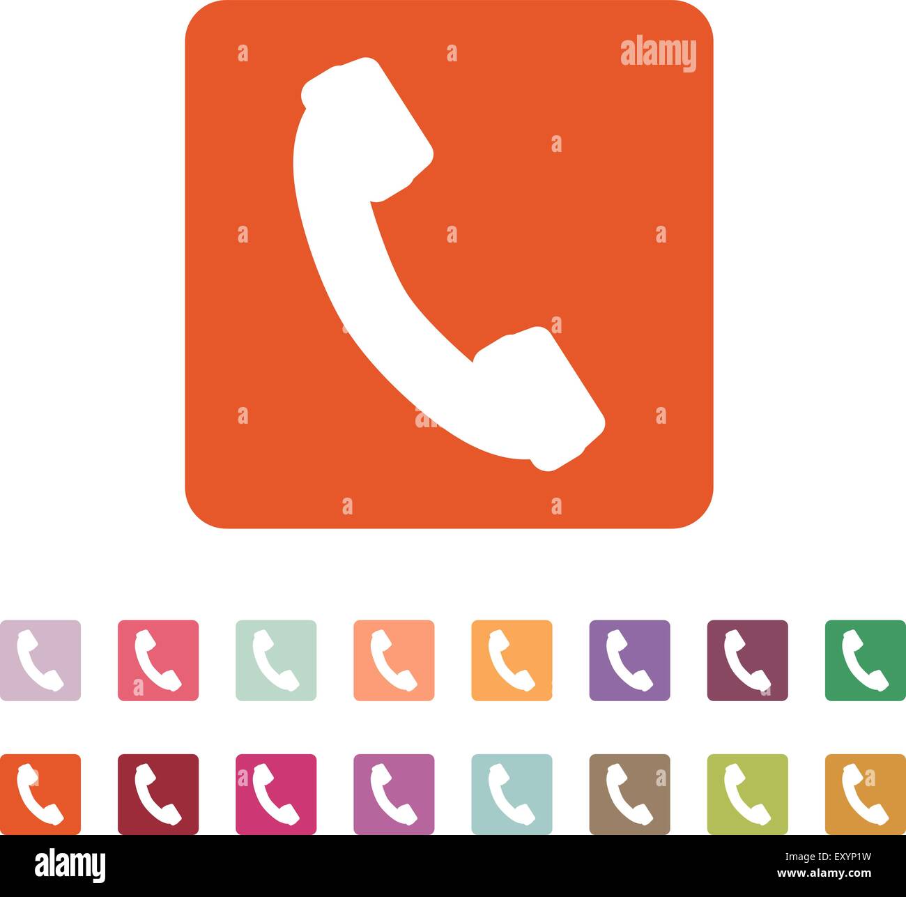 The phone icon. Phone symbol. Flat Stock Vector Image & Art - Alamy