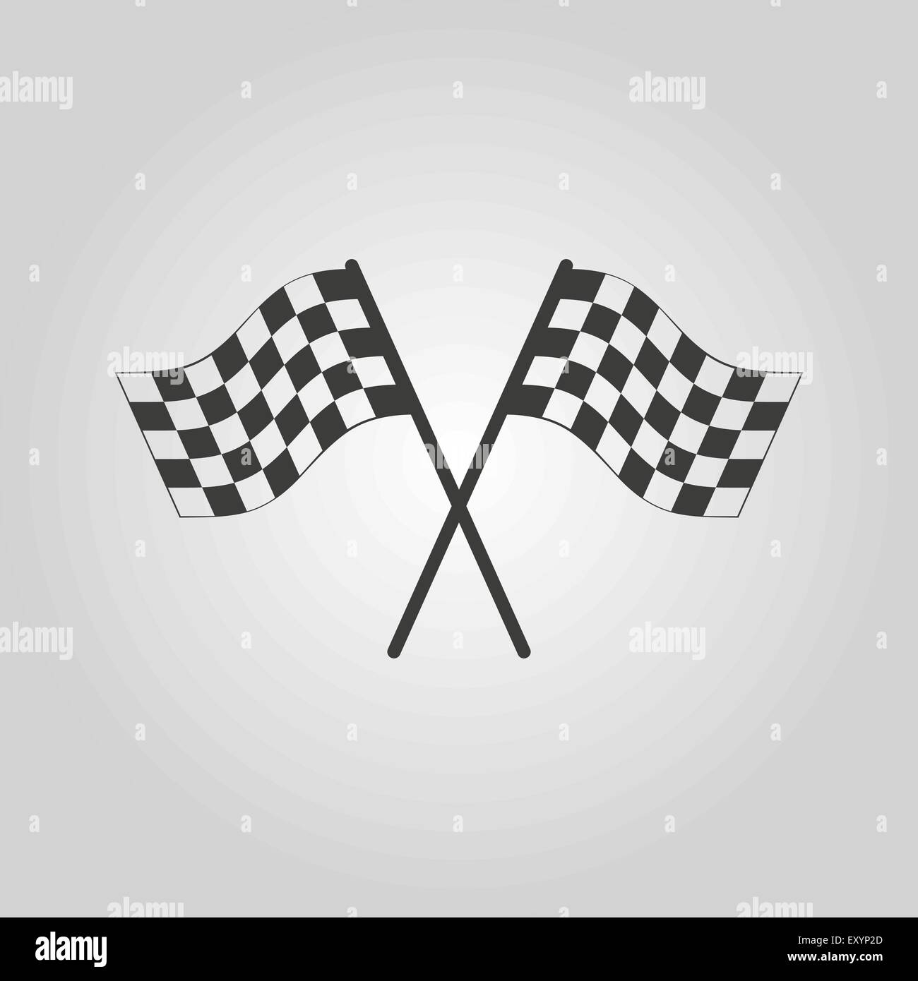 The checkered flag icon. Finish symbol. Flat Stock Vector Image & Art - Alamy
