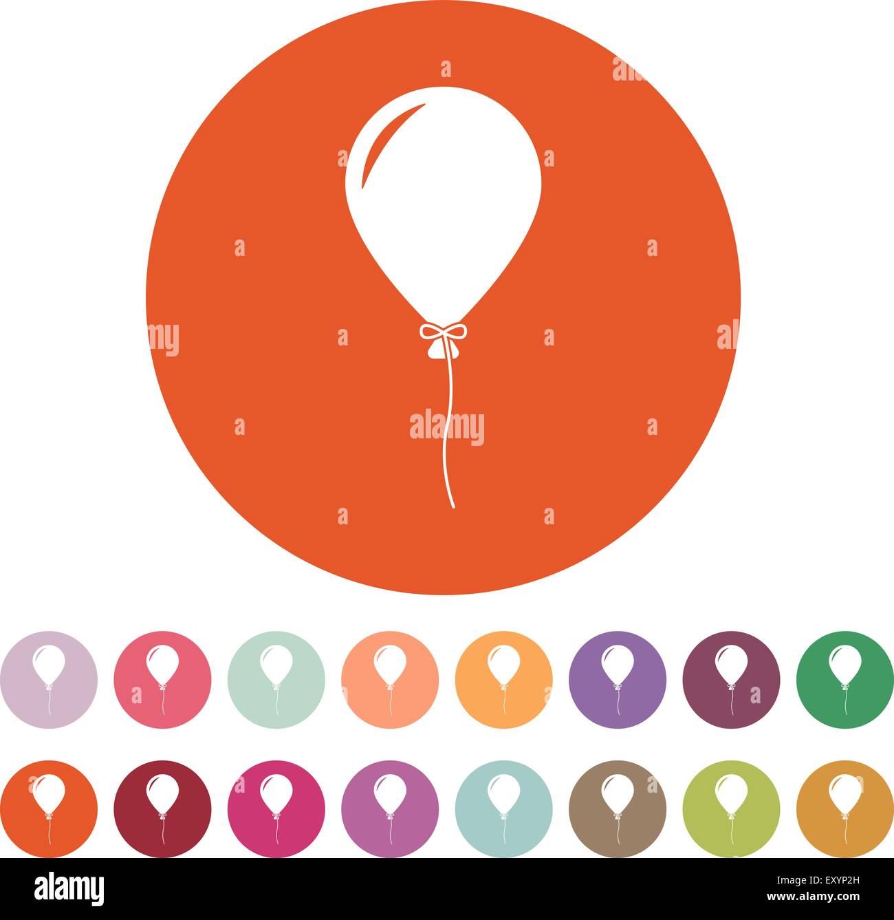The balloon icon. Holiday symbol. Flat Stock Vector Image & Art - Alamy