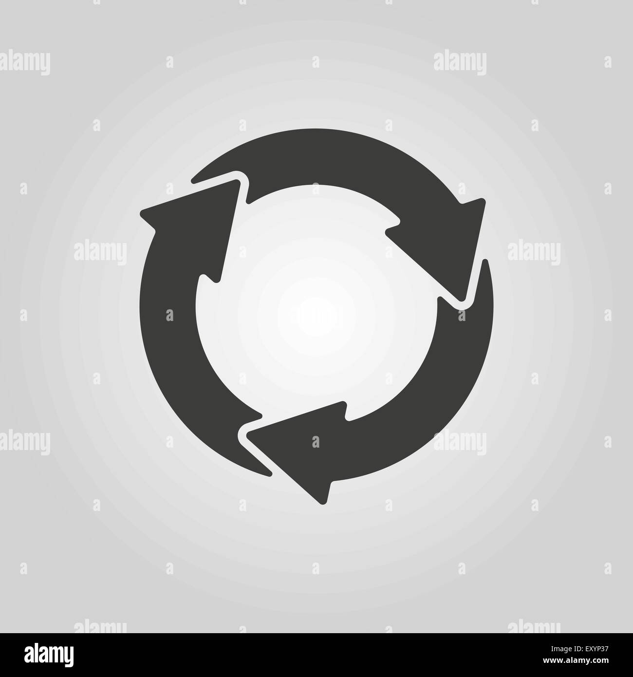 The waste processing icon. Bio symbol. Flat Stock Vector Image & Art ...
