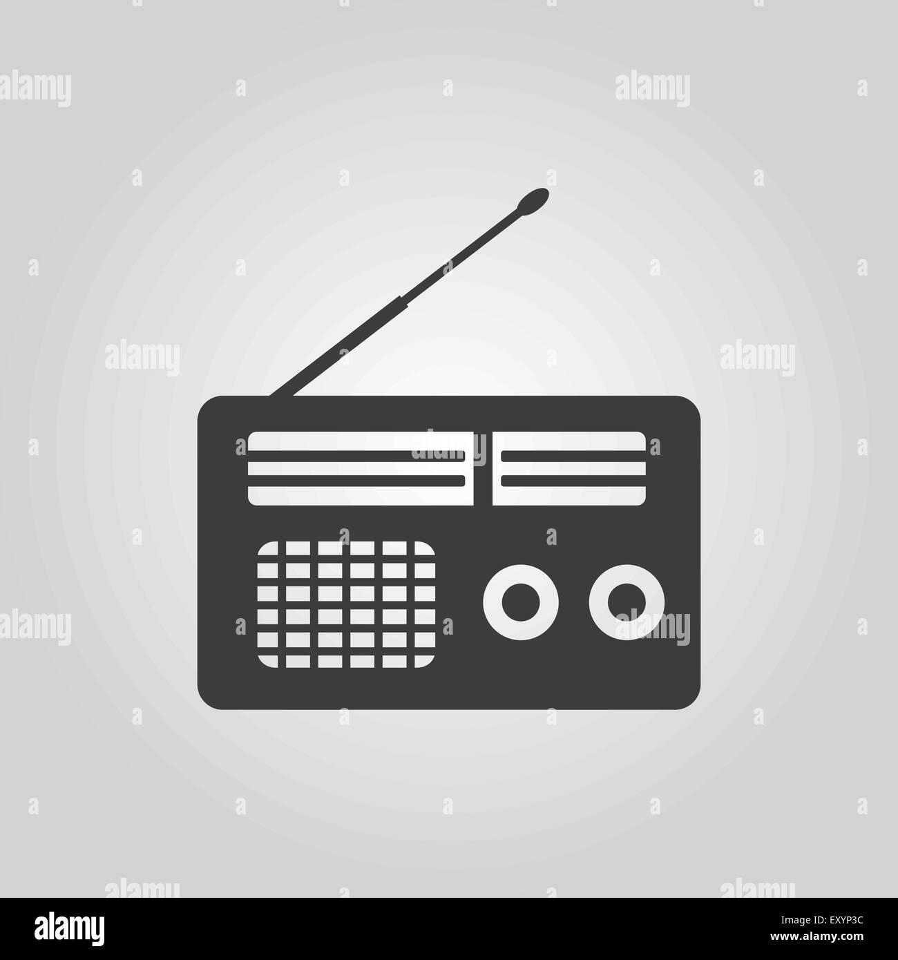 The receiver icon. Radio symbol. Flat Stock Vector Image & Art - Alamy