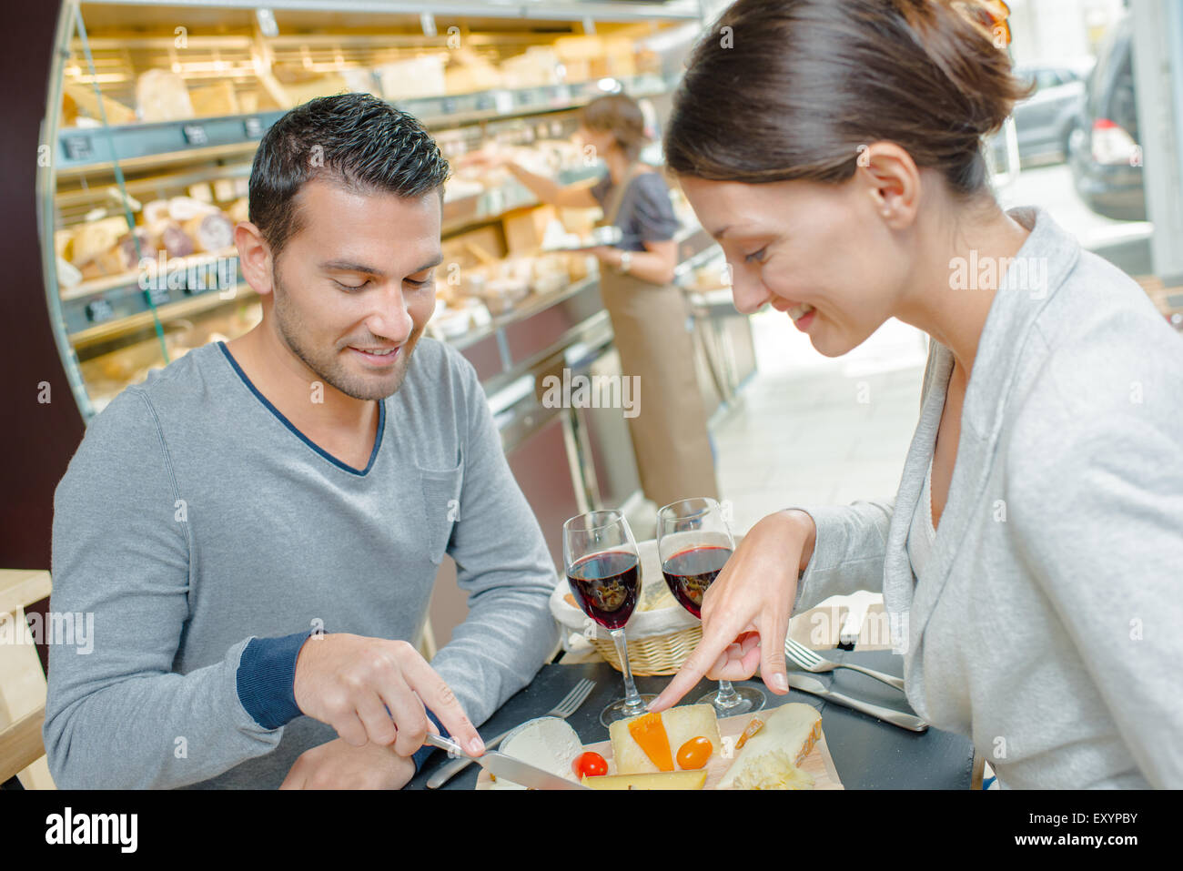 Wine cheese shop french hi-res stock photography and images - Alamy