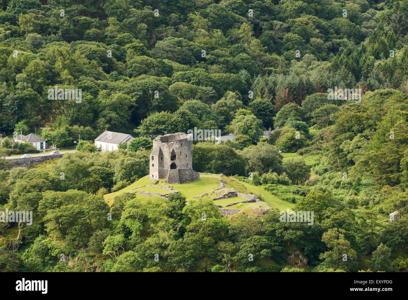 Dolbadarn Castle in Llanberis, Snowdonia Stock Photo - Alamy